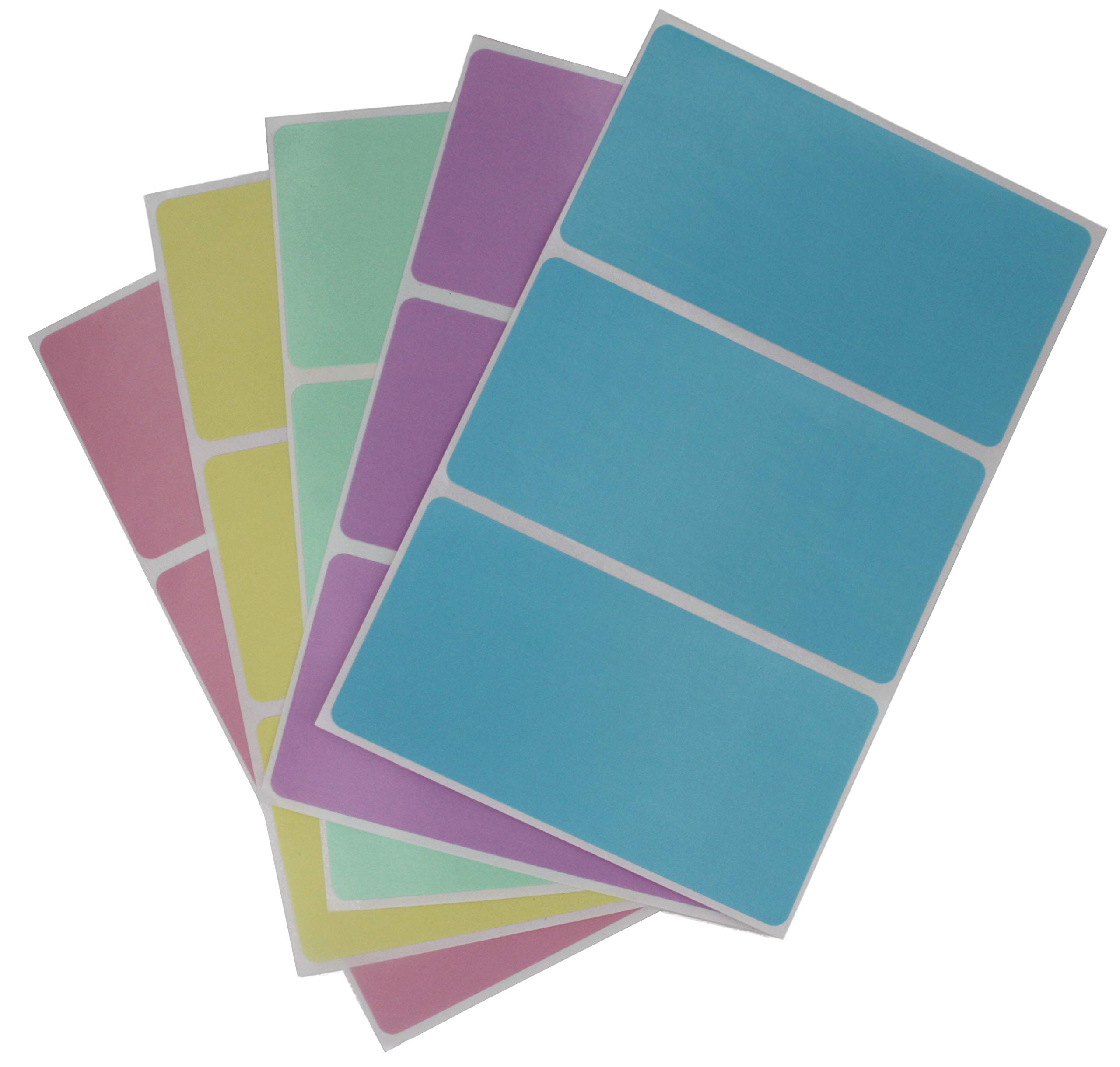 Buy Royal Green Rectangular Name Tag Stickers- Color Coding Labels for ...