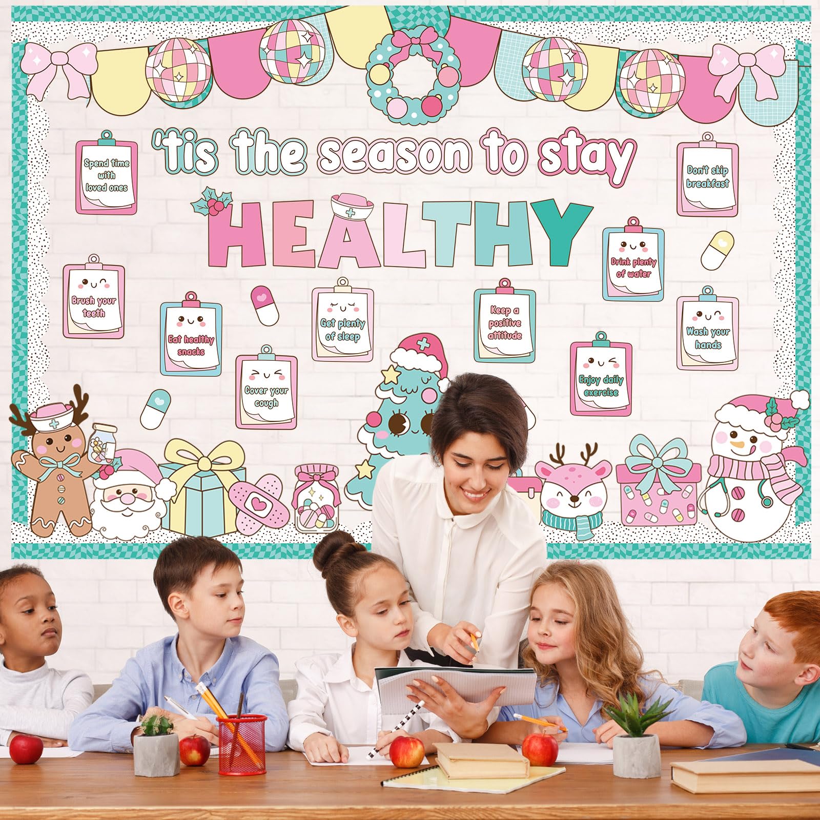 Snapklik.com : Christmas Bulletin Board Decorations Set Christmas ...