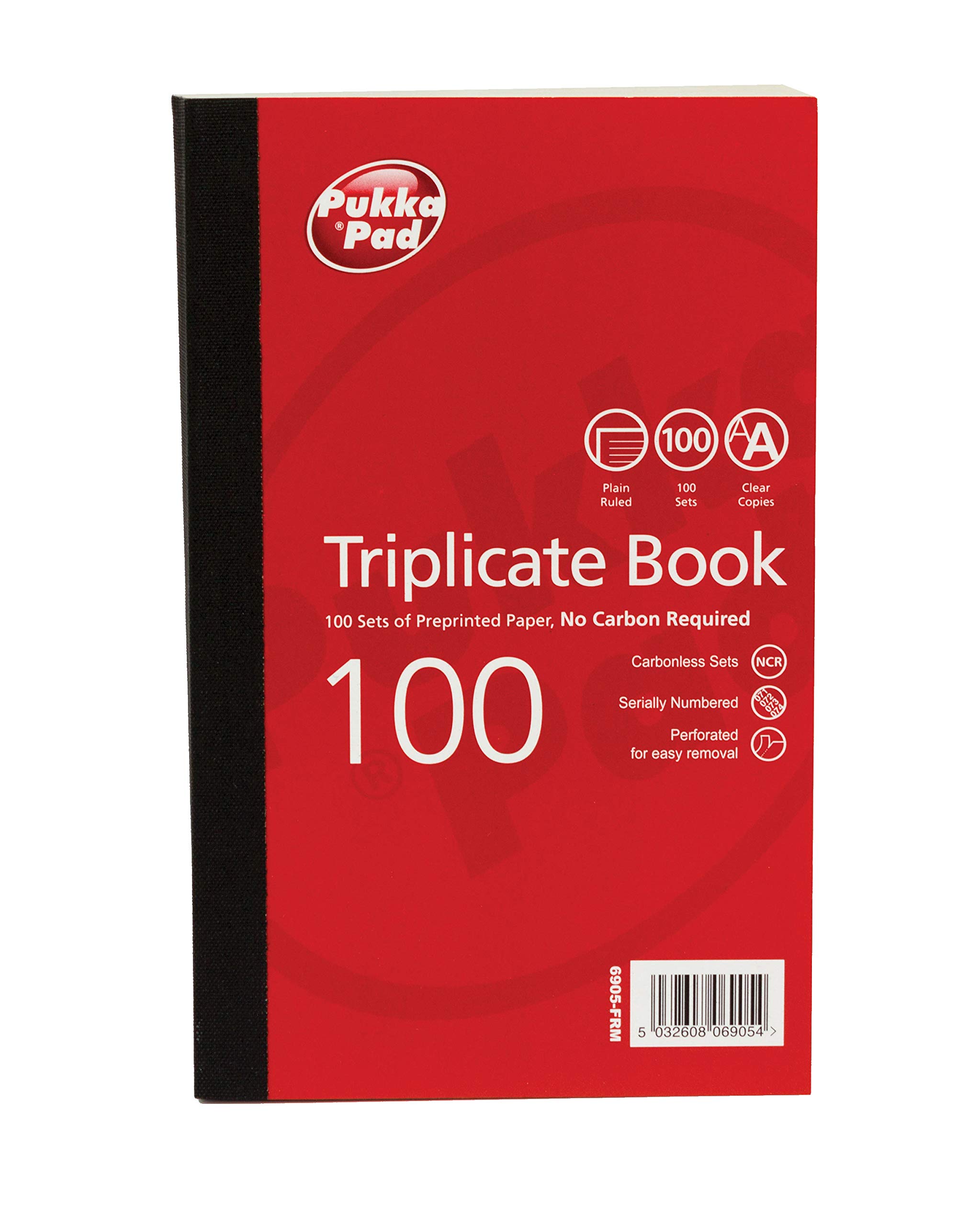 Triplicate Book Full Size 100 Pages No Carbon Required- Pukka Pad 21.5 ...