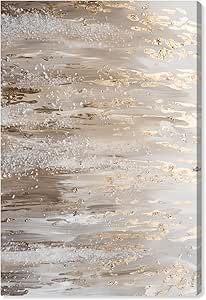 Amazon.com: Art Remedy Rust Wounds Canvas Elegant Gold Abstract ...