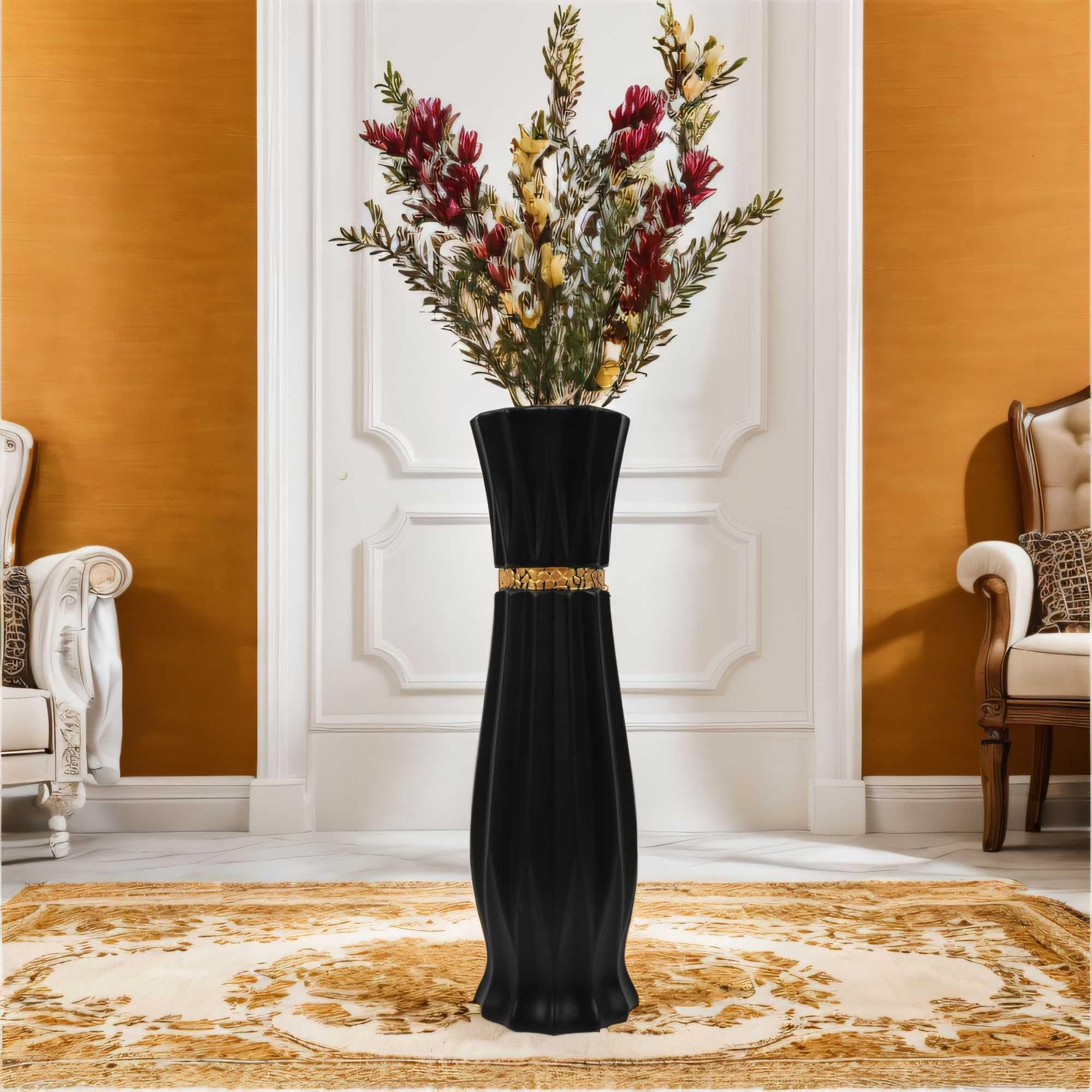 Amazon.com: ARSTRIA 24'' High Flower Vases Figuline Tall Floor Vases ...