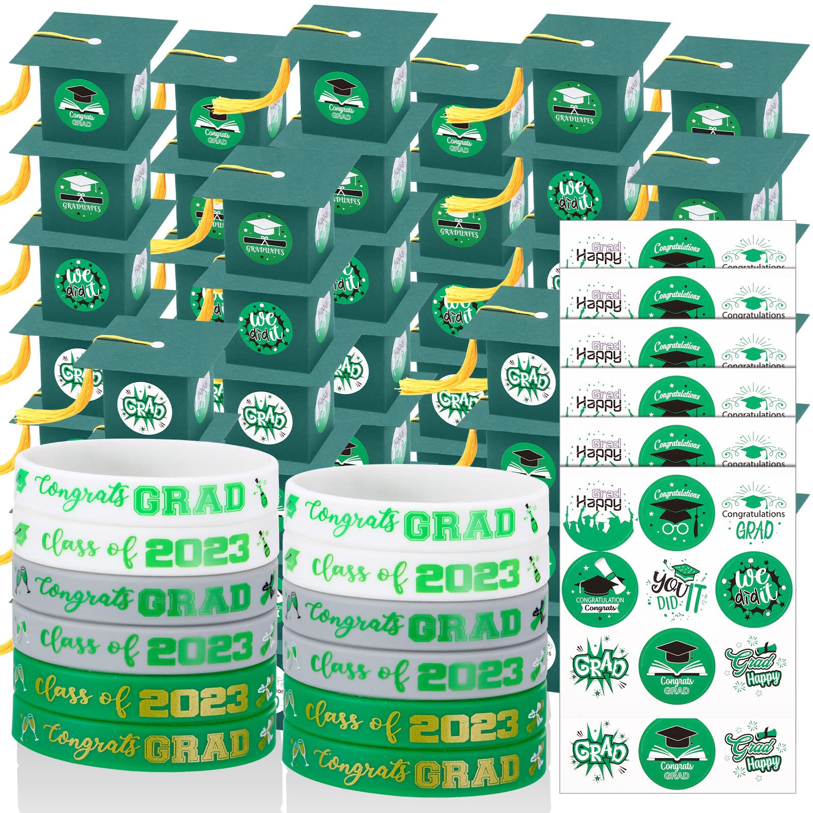 Outus 2023 Graduation Party Favors 48pcs Graduation Cap Candy Boxes ...
