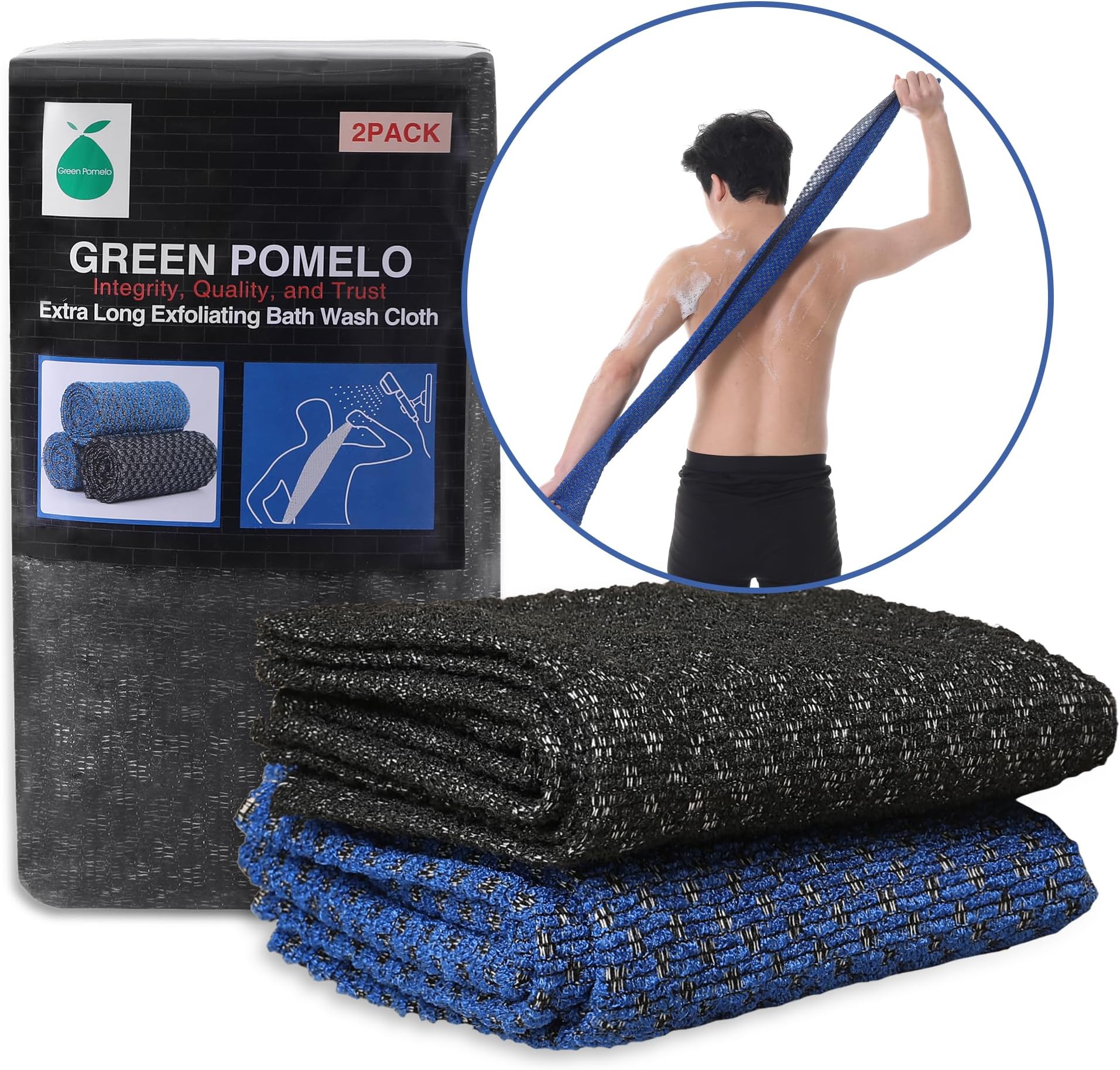 Amazon.com: Yiclick Exfoliating Washcloth Towel [3 Pack], Japanese ...