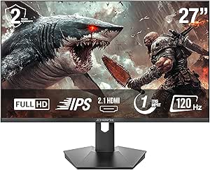 SHARX Gaming Monitor (27F120I) 27", 120Hz Refresh Rate, 1ms (MPRT ...