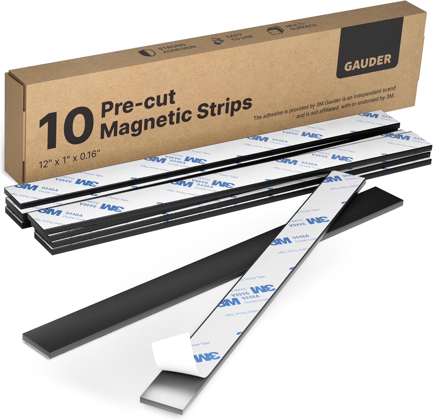 Amazon.com: GAUDER Magnetic Strips with Adhesive Backing (12 inches x 0 ...