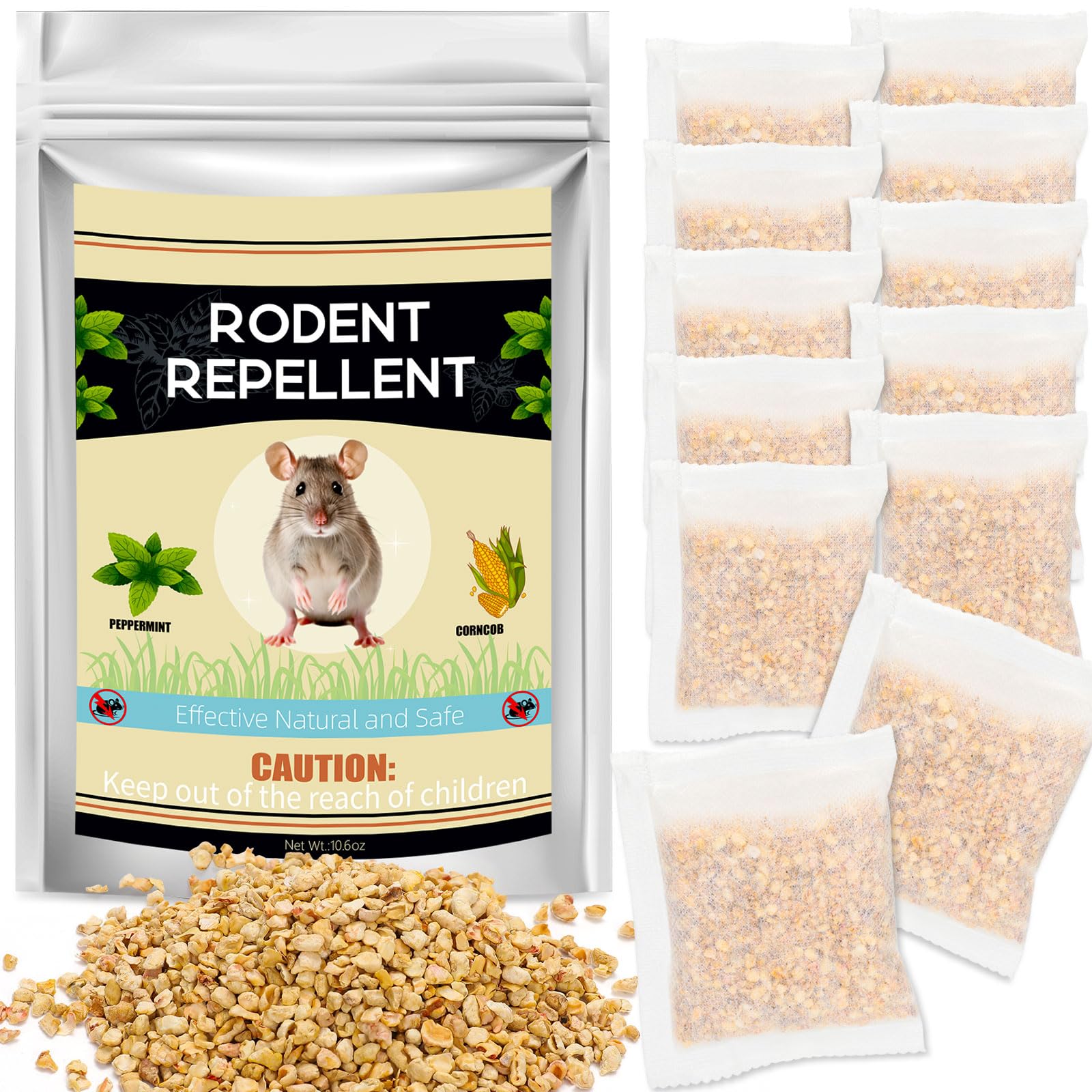 Amazon.com: Generic Rodent Repellent, Mouse Repellent Pouches (Pack of ...