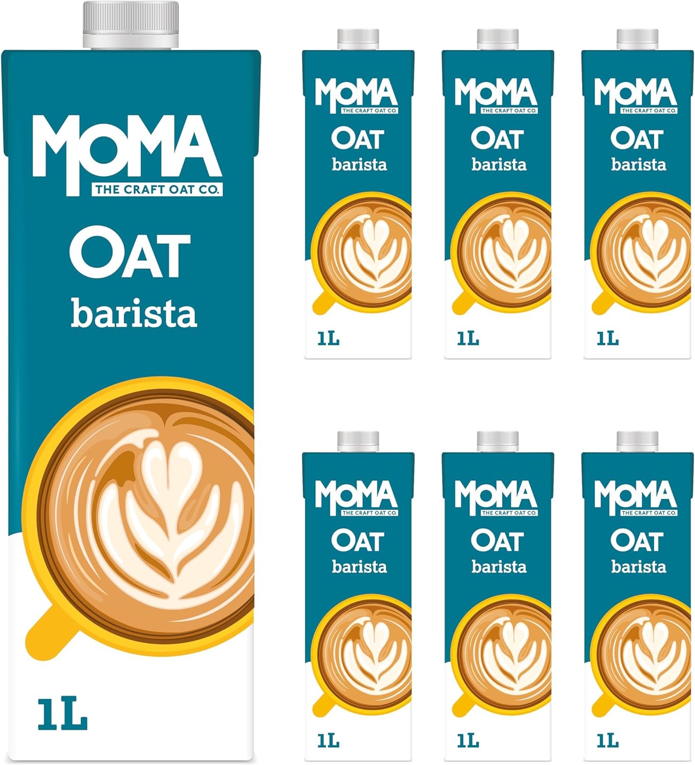 MOMA Barista Oat Drink - 6 x 1L - 100% Plant Based Vegan - Perfect for ...