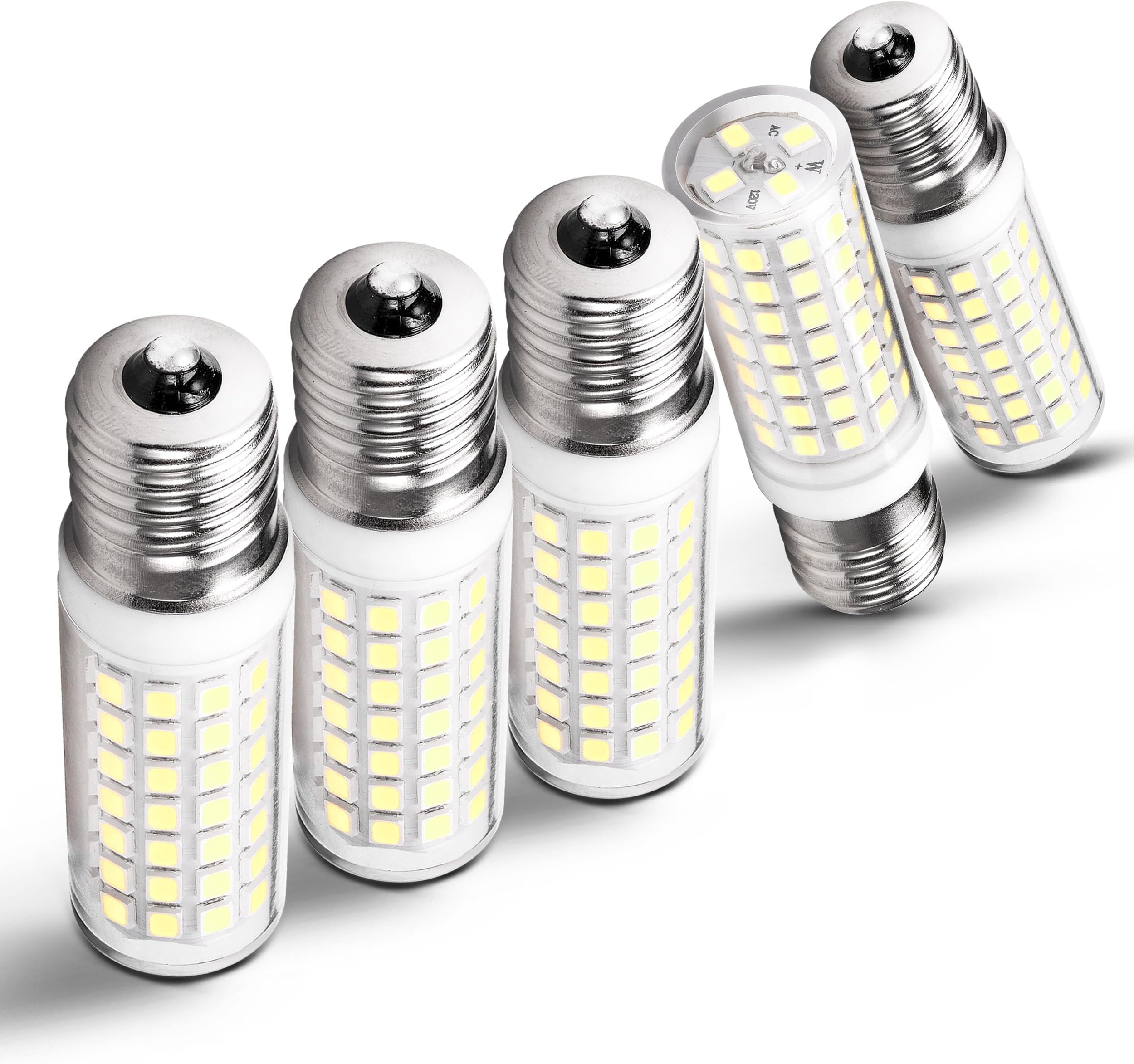 Heifymi E17 LED Light Bulb 6W(60W Halogen Equivalent) 6000K Daylight White 700lm 120V E17 LED ...