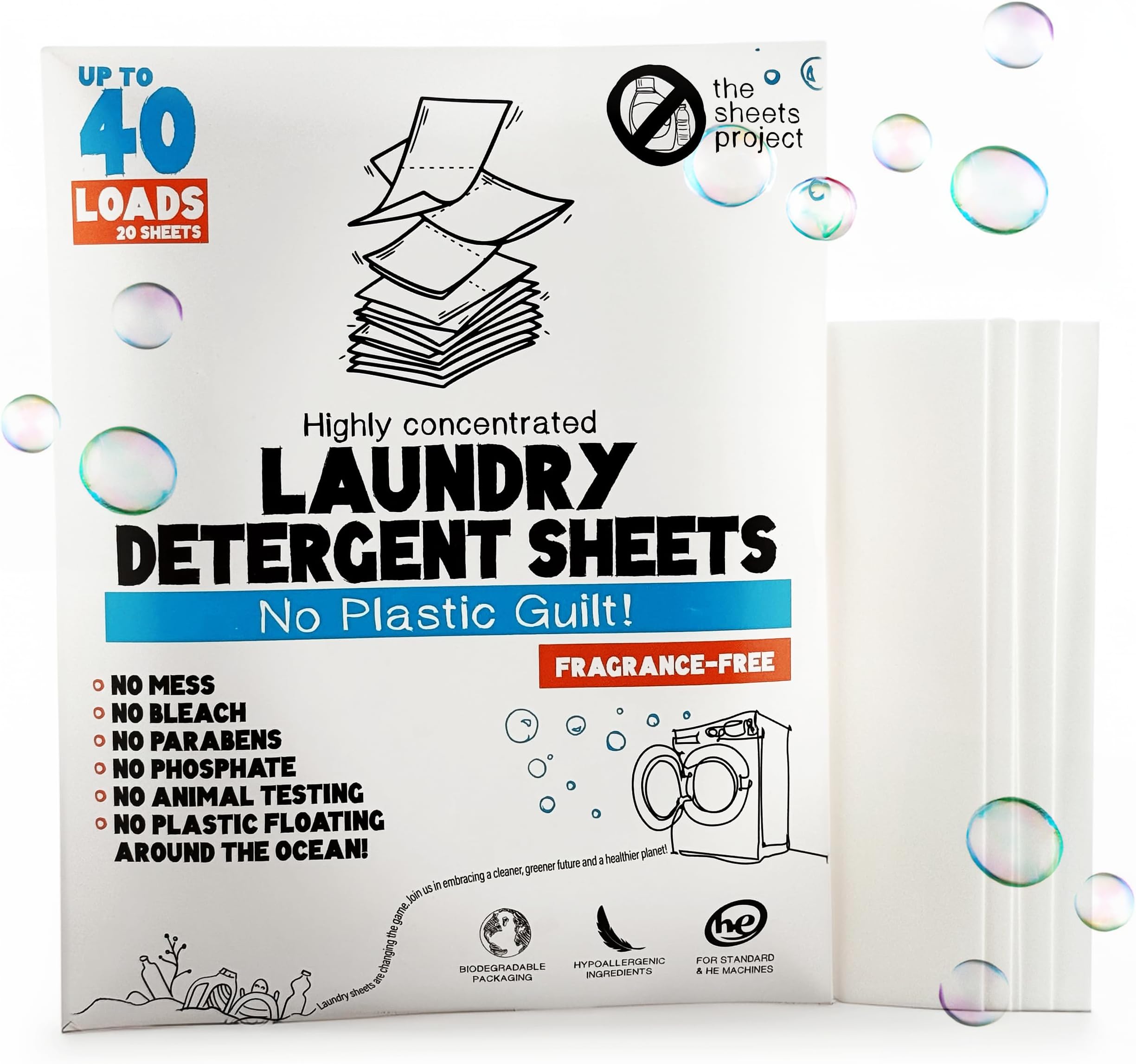 Amazon.com: The Sheets Project Laundry Detergent Sheets, Eco-friendly ...