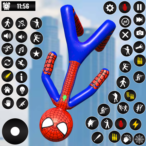 Stick Spider Hero Rope Flying Fight Crime City: Stickman Auto Town ...