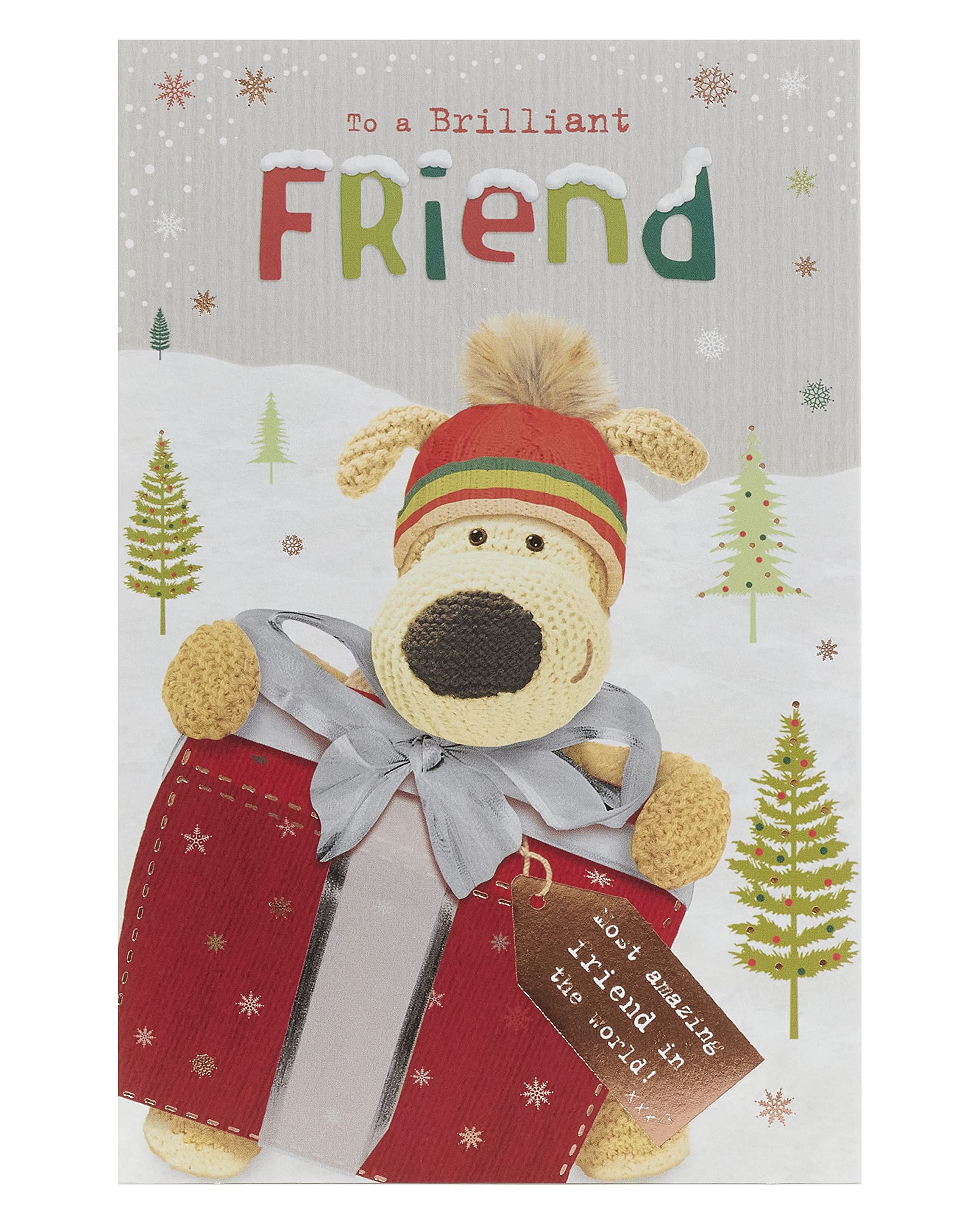 Boofle A Brilliant Friend Most Amazing Christmas Greeting Card Cute ...