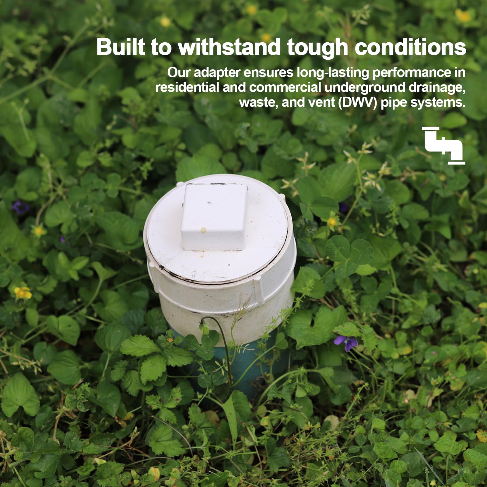 4 Inch Pvc Flush Cleanout Aazon.co: Oblectatio 3" PVC Sewer Cleanout ...