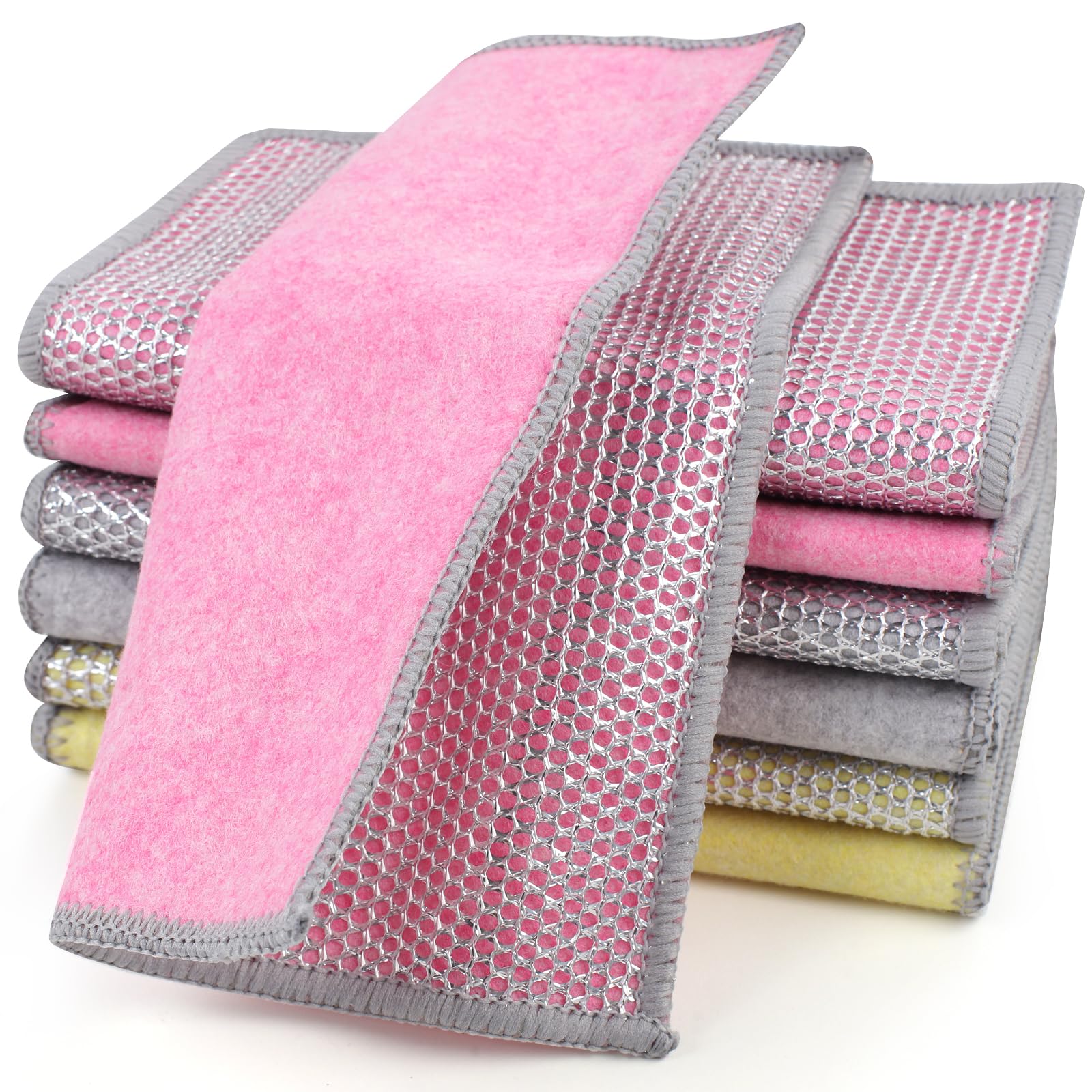 Amazon.com: Rindion 12 Pcs Wire Dishwashing Rag, Wire Washing Cloth ...