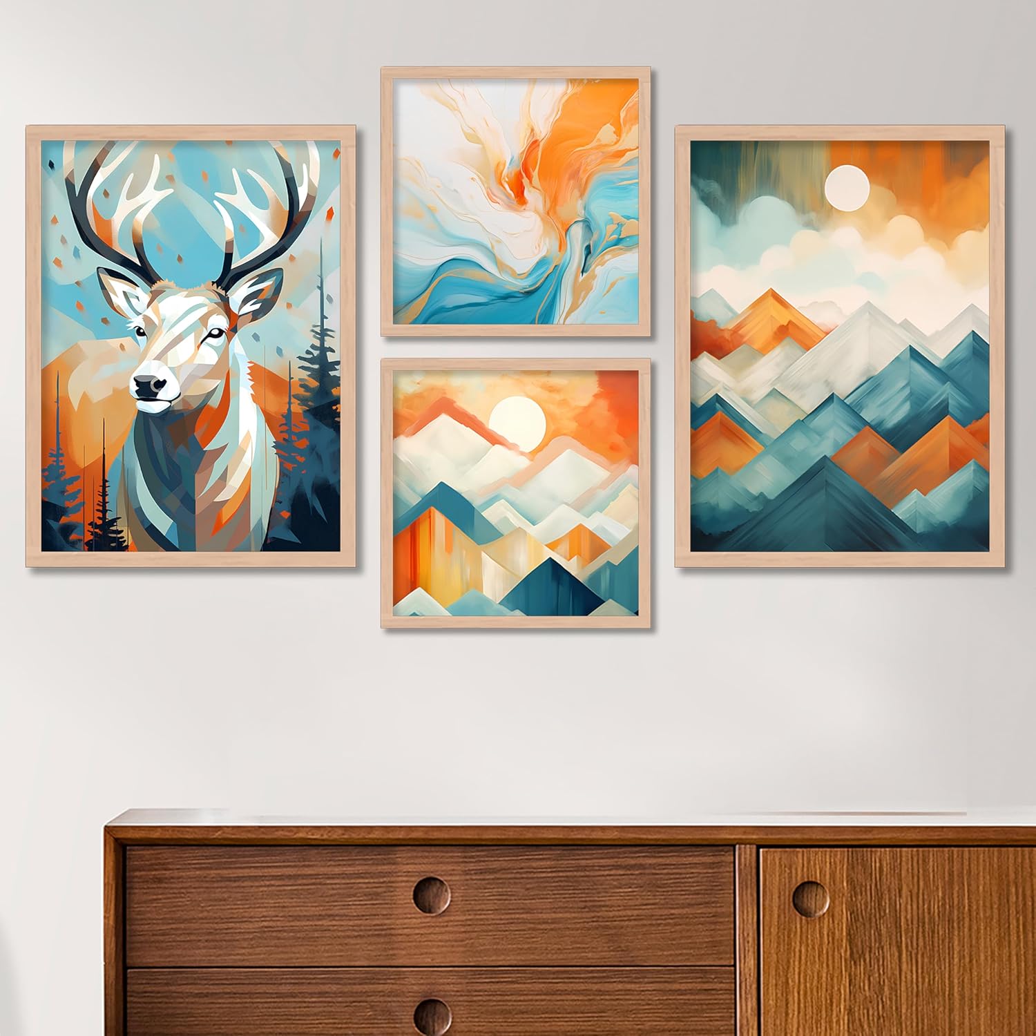 ARTELLY Modern Art Wall Panels Decor MDF Paintings for Bedroom Room ...
