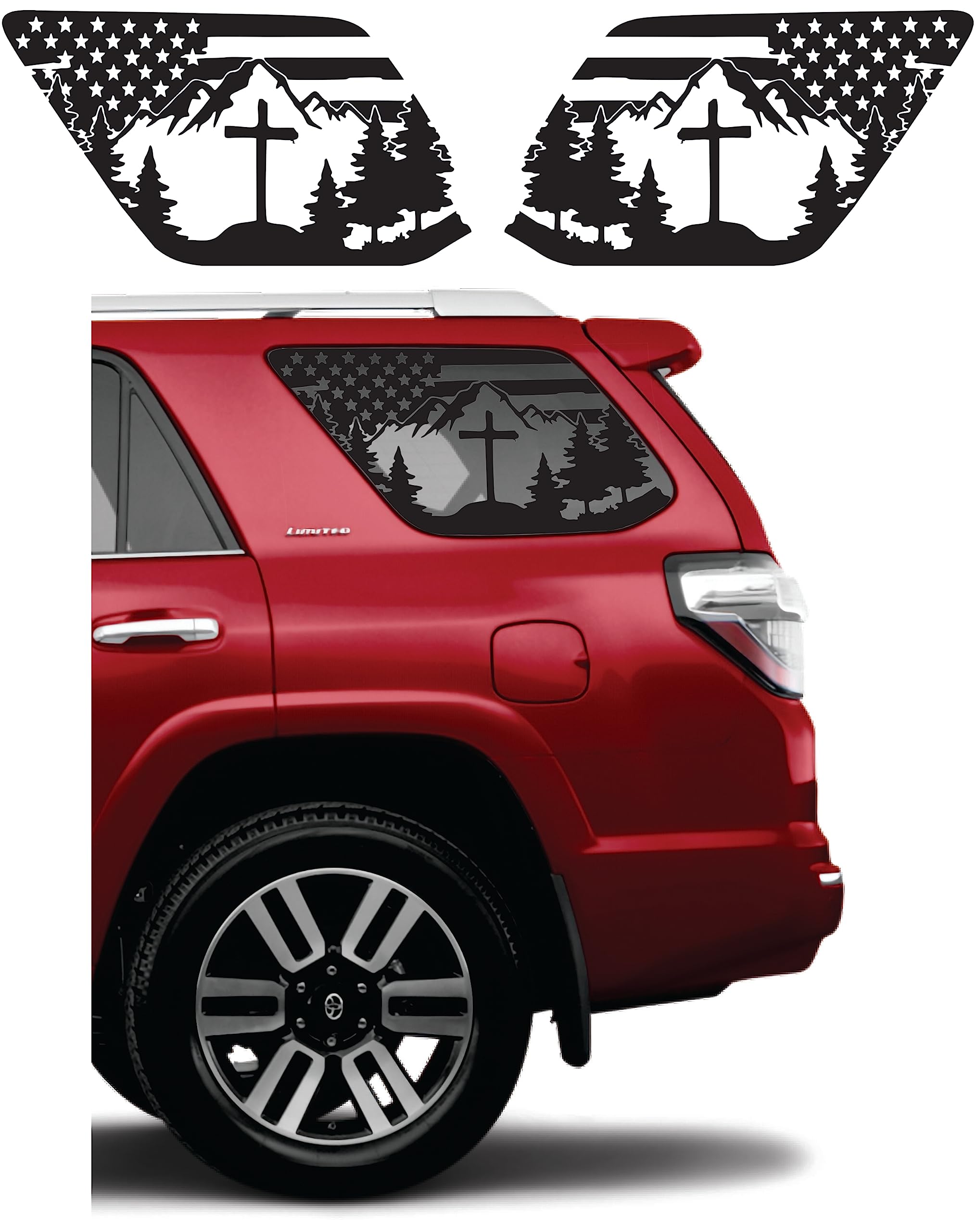 Amazon.com - Fit for Toyota 4Runner (2010-2023) | Precut American Flag ...