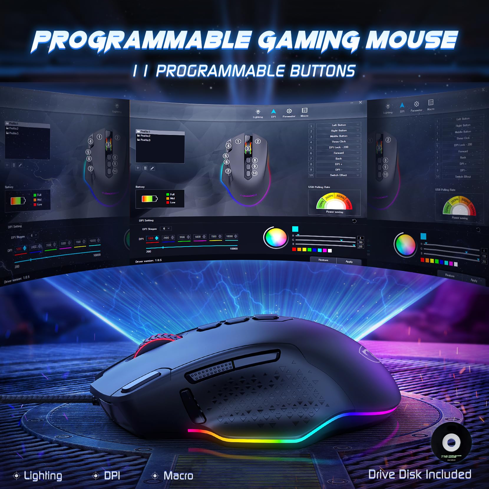 Snapklik.com : RisoPhy RGB Gaming Mouse Wired