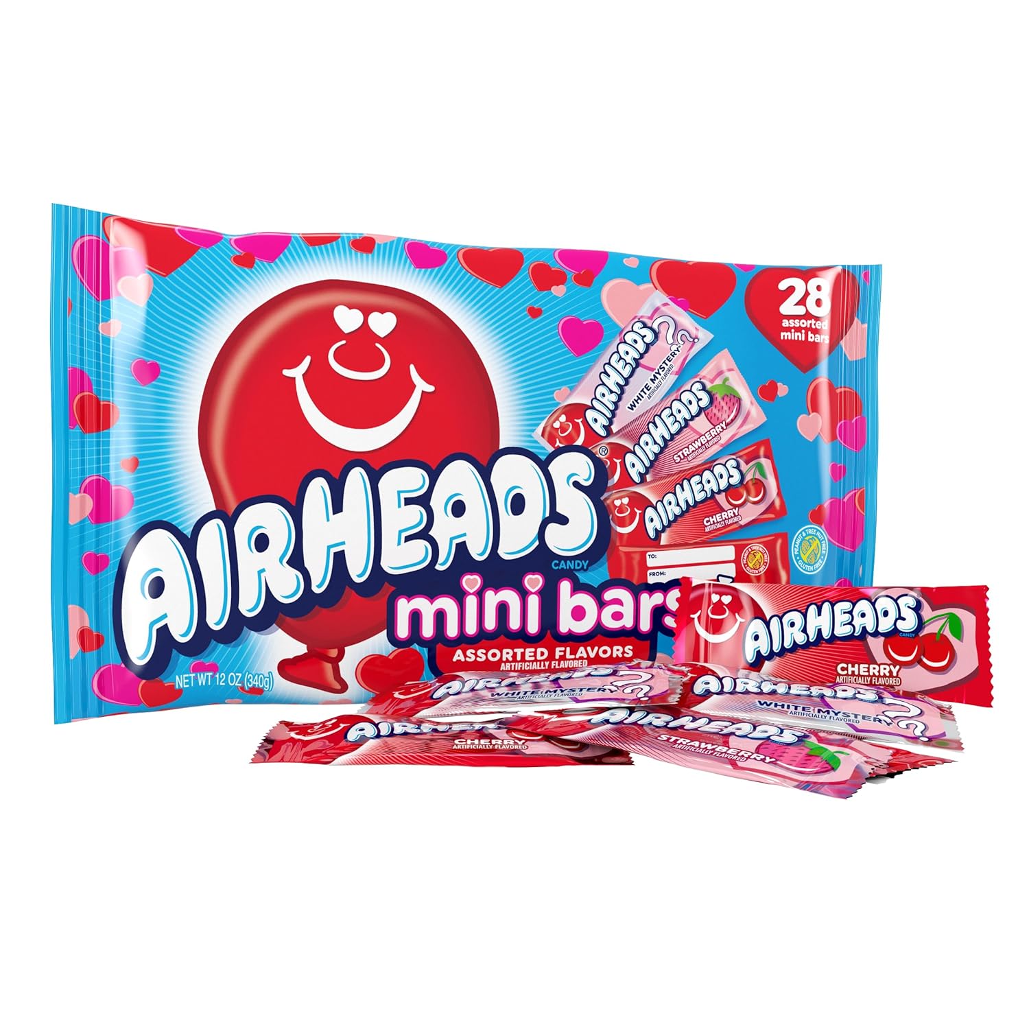 Amazon.com : Airheads Mini Bars, Valentine's Day Candy Variety Bag ...