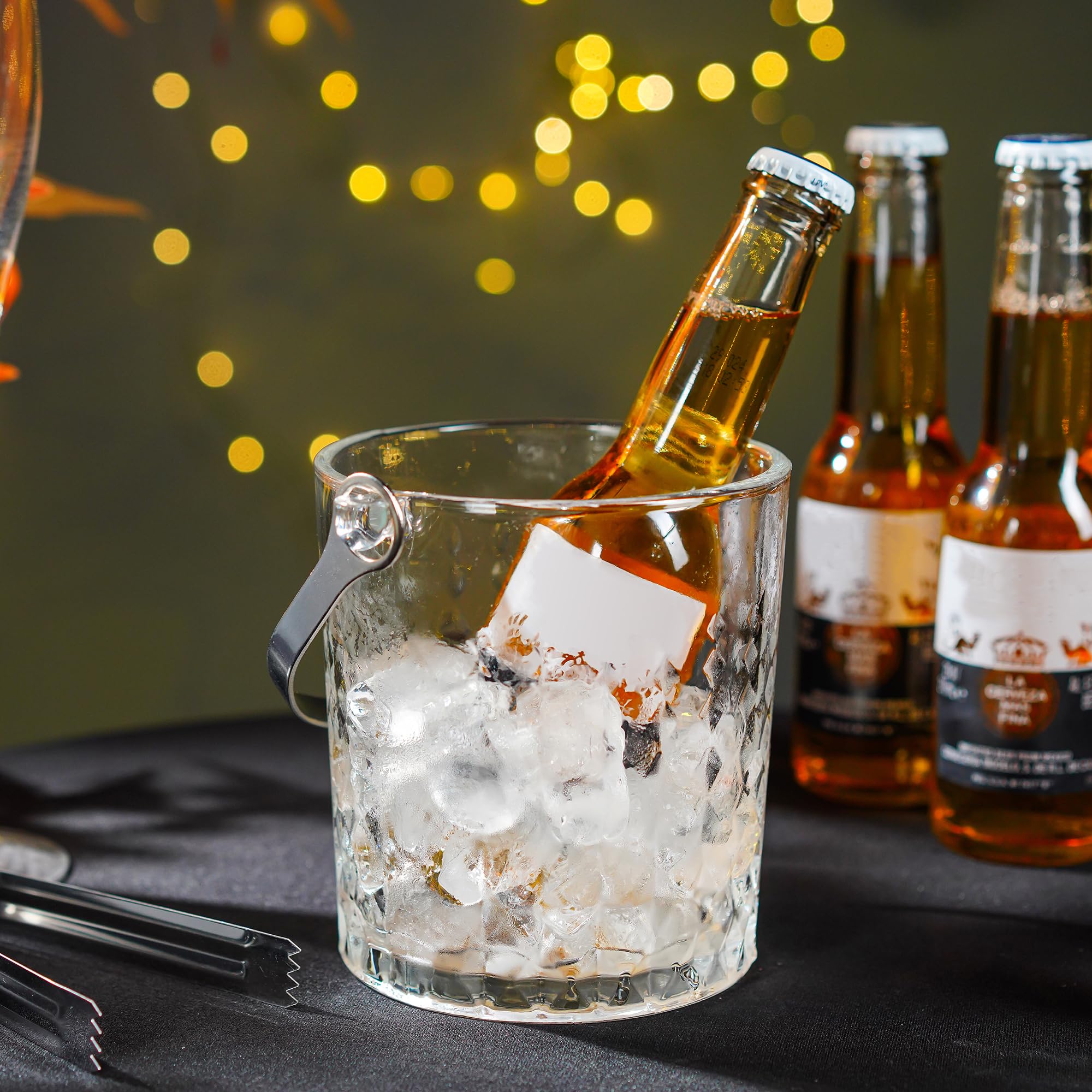 Champagne Cooler Yowmina 6.7L Ice Bucket With Tong - Party Drink ...