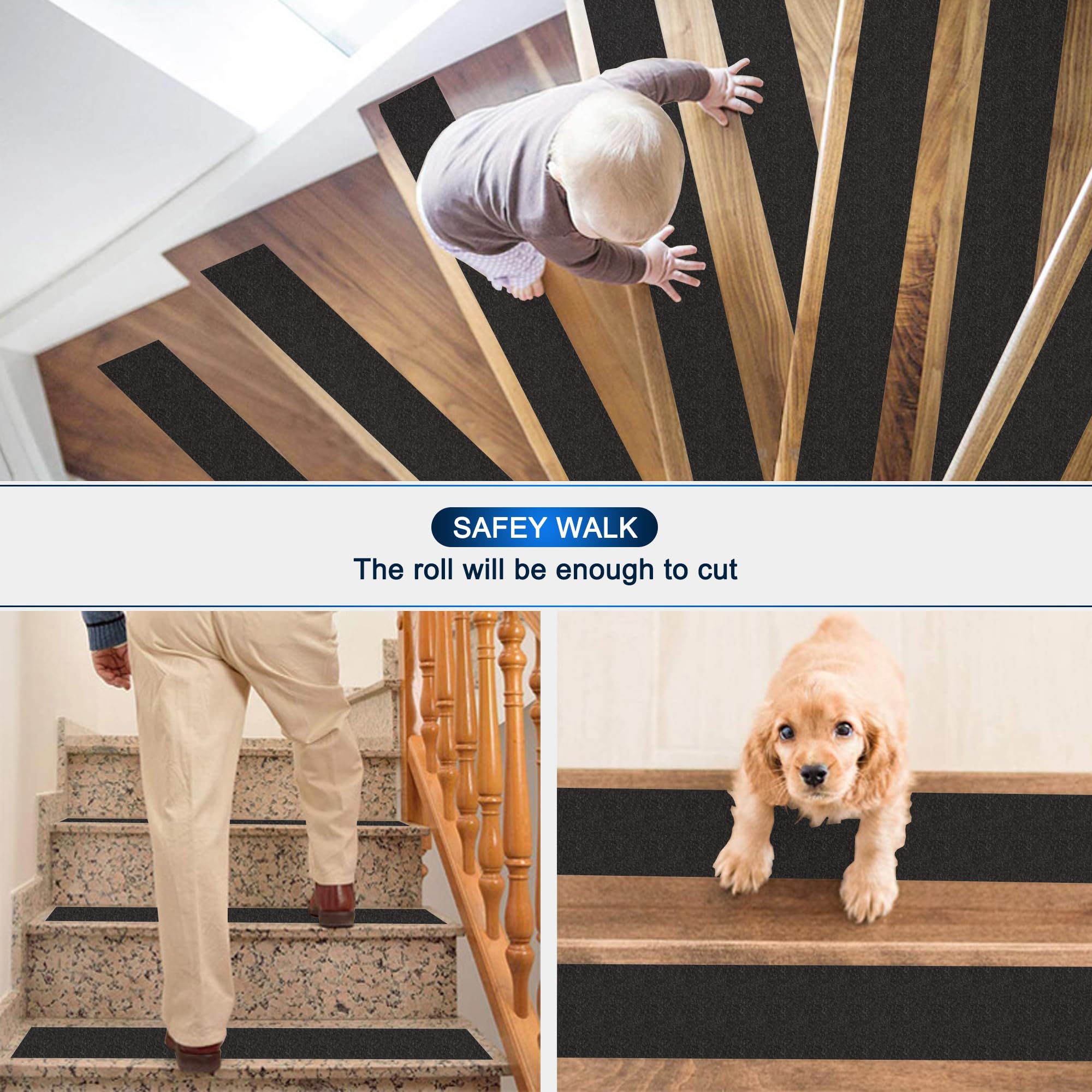 Snapklik.com : Heavy Duty Anti Slip Traction Tape For Stairs Outdoor ...