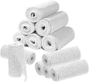 Amazon.com: Plaster Cloth Rolls Plaster Cast Bandage Kit 12 Pack of ...