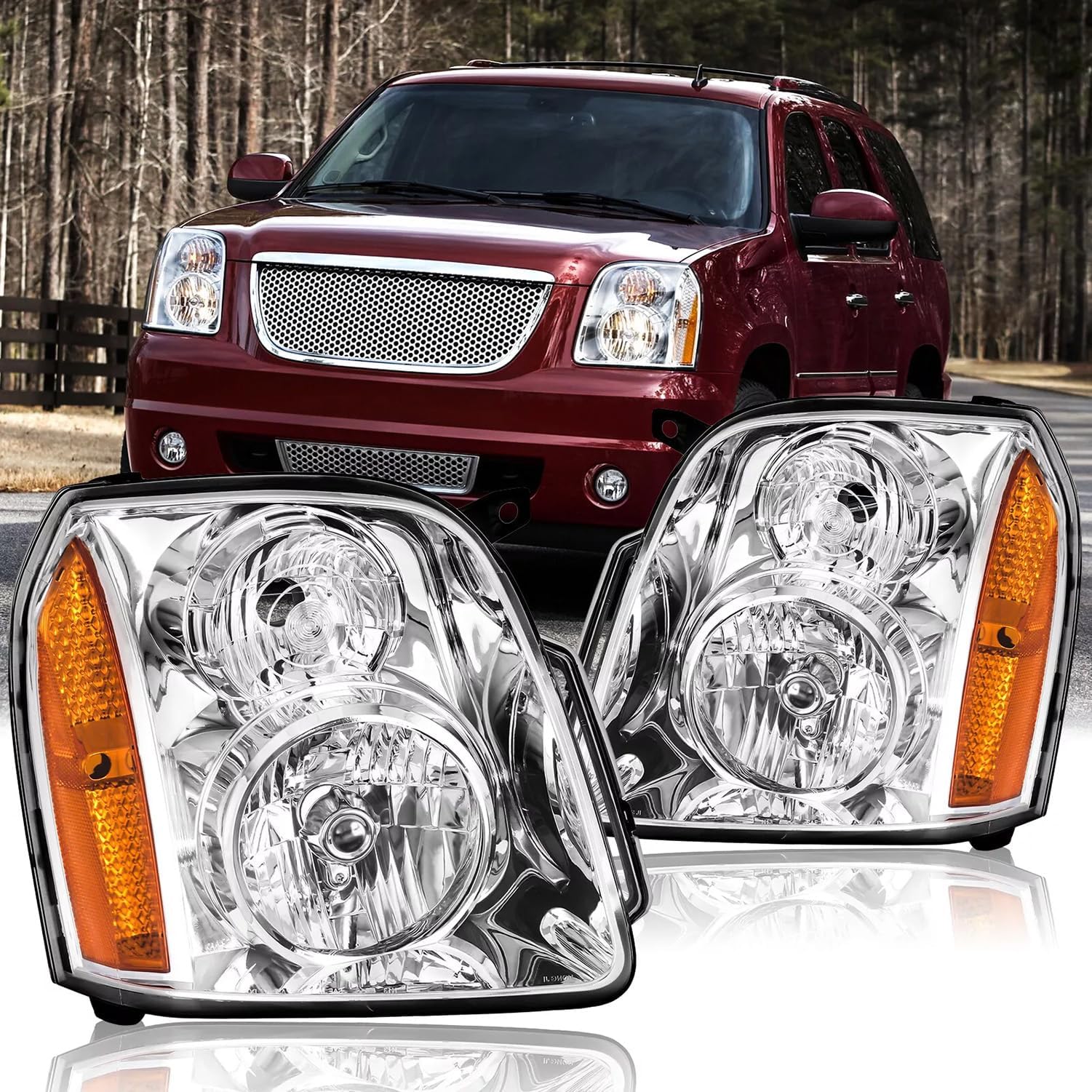 Amazon.com: 2PCS Headlights Assembly DOT Approved Compatible with 2007 ...