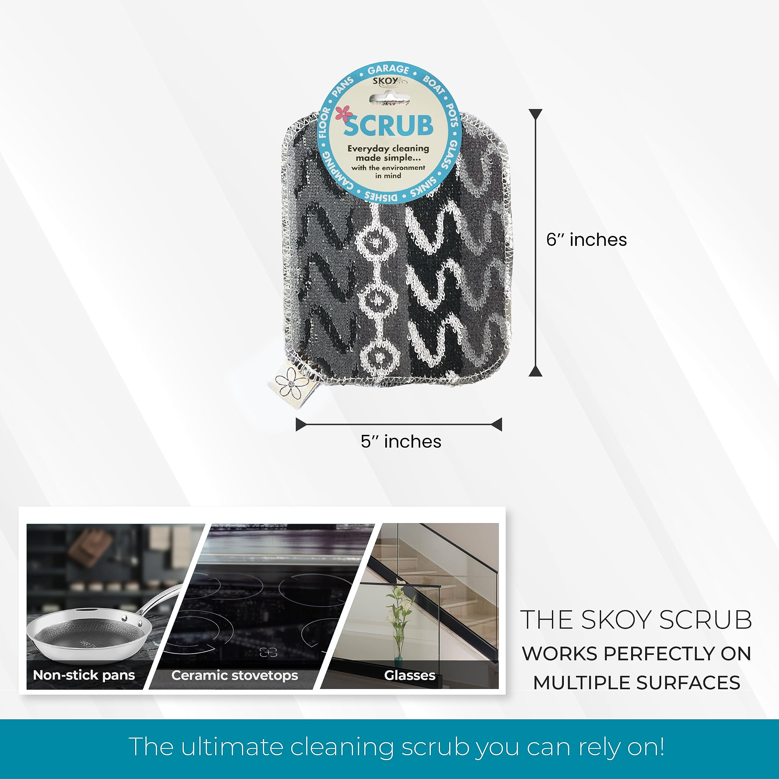 Snapklik.com : Scrub, 4-Pack Non-Scratching, Reusable Scrub For Kitchen ...