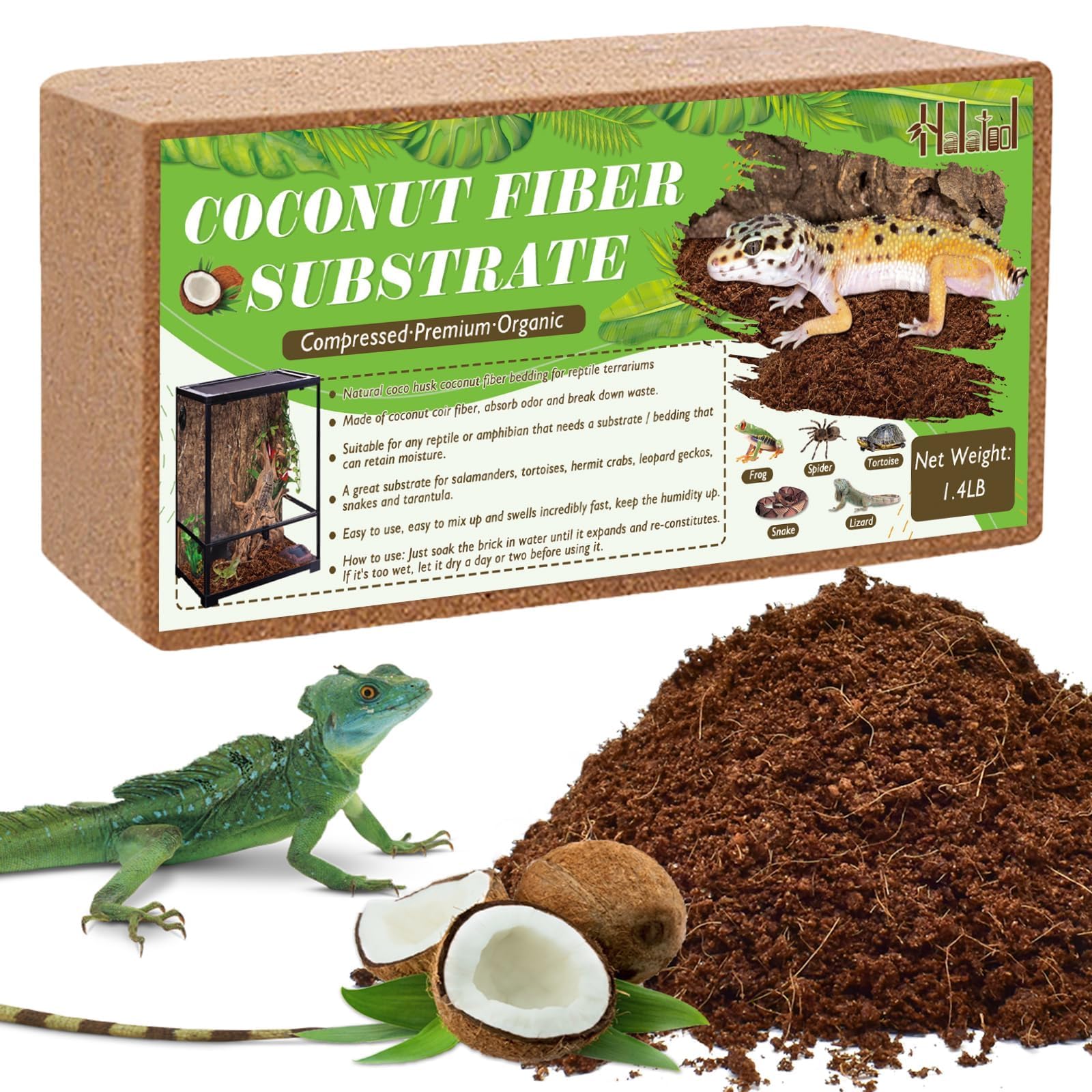 Snapklik.com : 1.4LB Compressed Coconut Fiber Substrate For Reptile ...