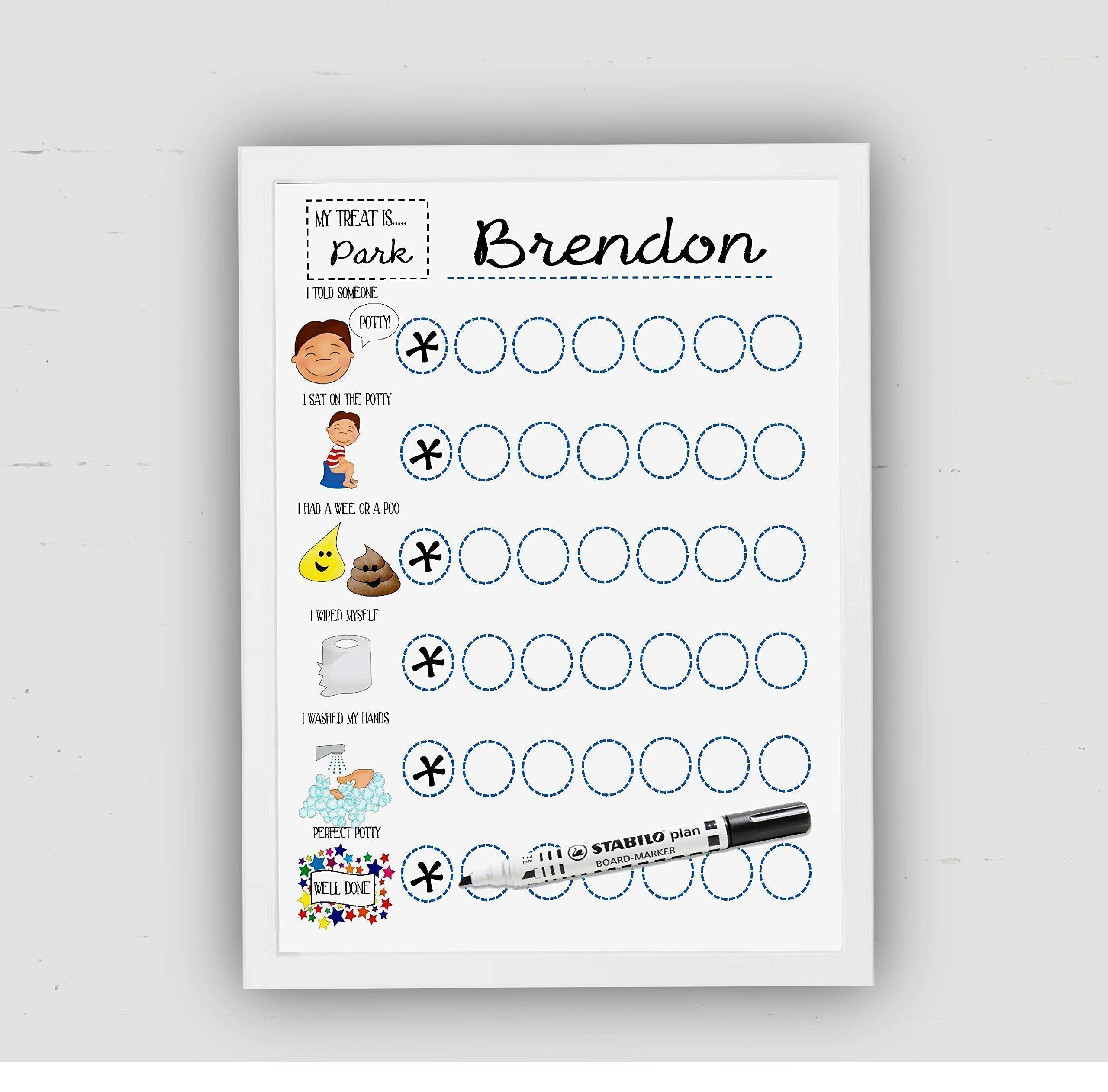 Buy Potty Training Chart, Girls, Boys, Toilet Training Chart ...