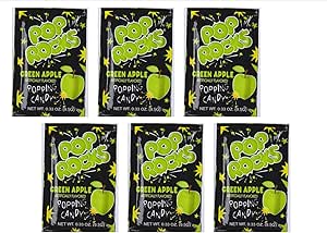 Pop Rocks Green Apple Popping Fizzing Crackling Candy 6pk (Green Apple ...