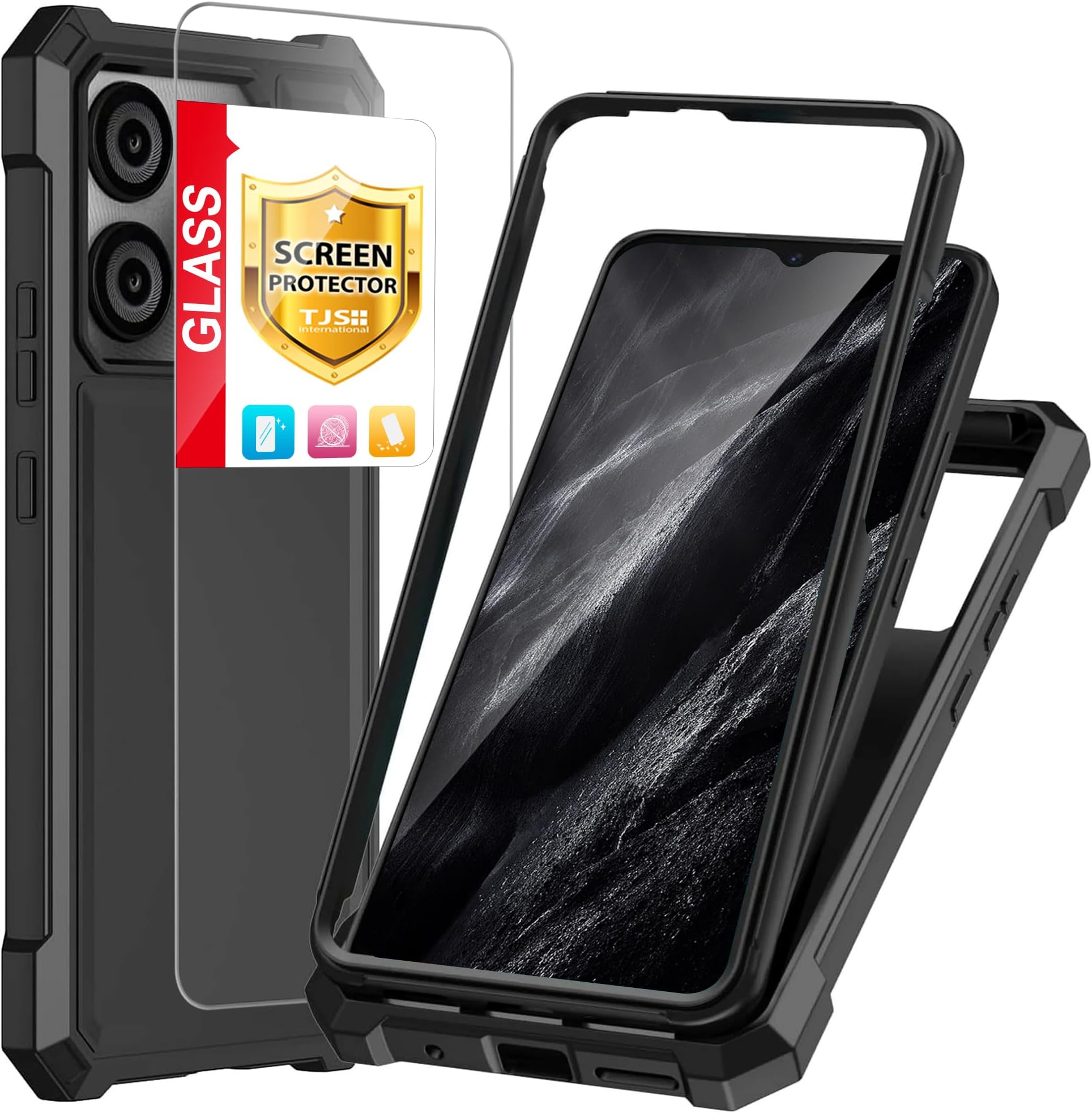 Amazon.com: TJS Compatible for BLU View 5 B160V Case, Blu F5 5G Case ...