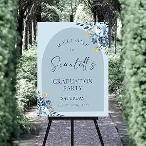 Amazon.com: Personalized Graduation Welcome Sign, Custom Class of 2025 ...