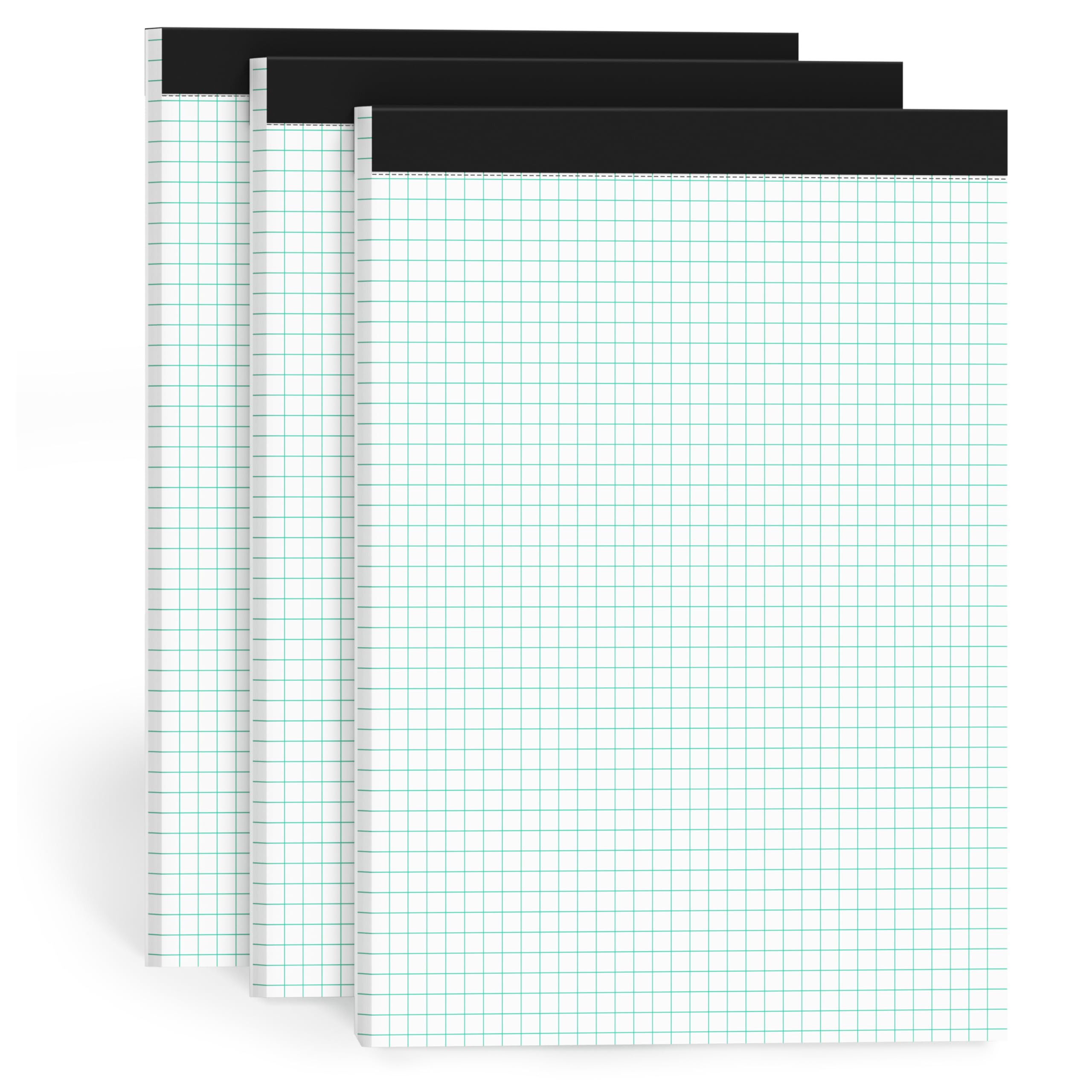 Snapklik.com : Graph Paper Pads 8.5 X 11, 4x4 Graph Ruled, 3 Pack 1/4 ...