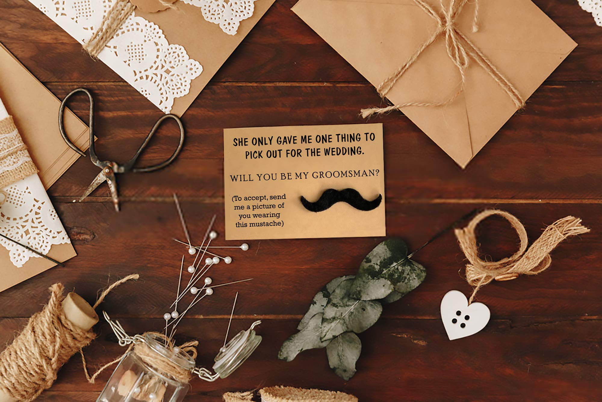 Moustache Wedding Rsvp Cards