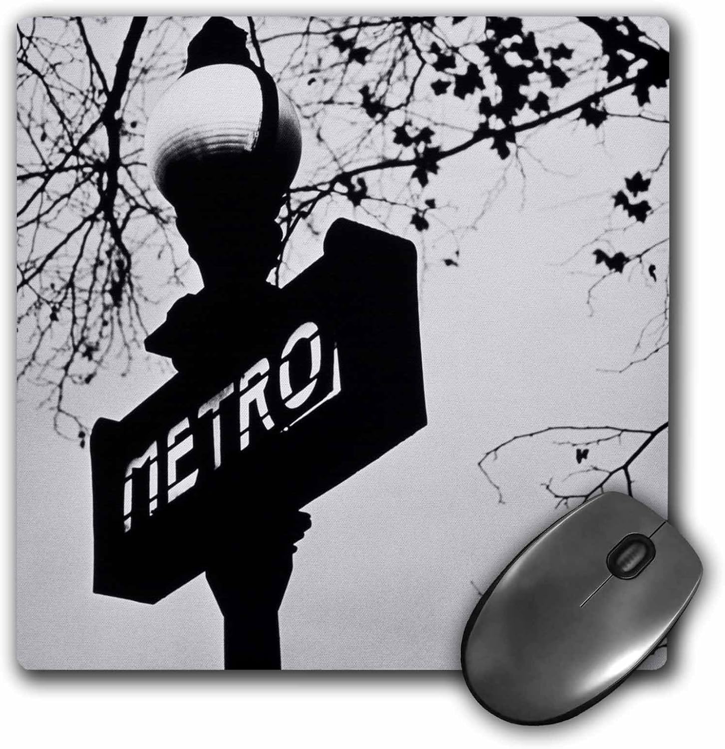 Amazon.com: 3D Rose "France Paris Sign for The Metro Subway" Matte ...