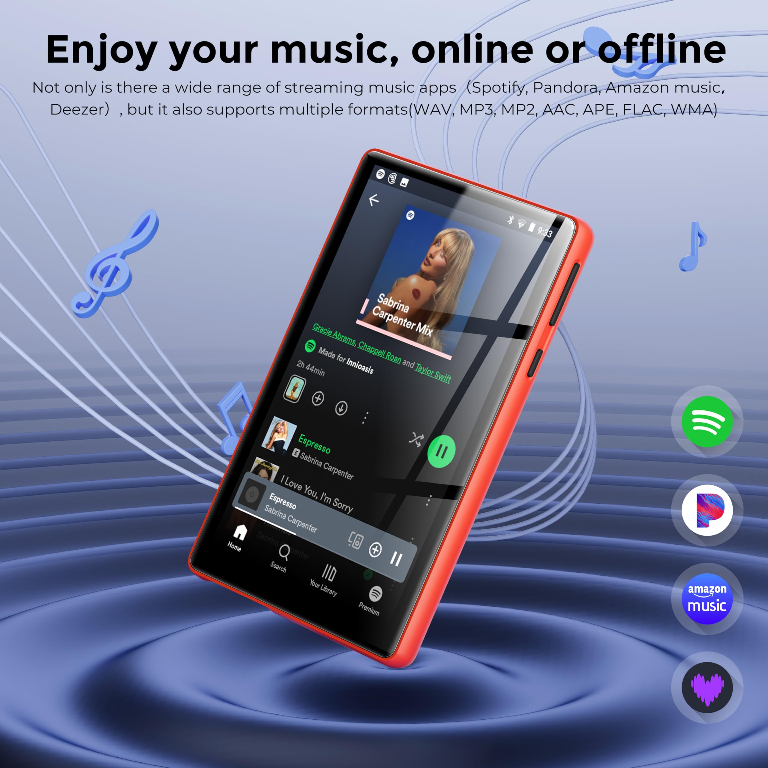 128GB MP3 Player with Blu...B0DRYQP32V | Encarguelo.com.ve