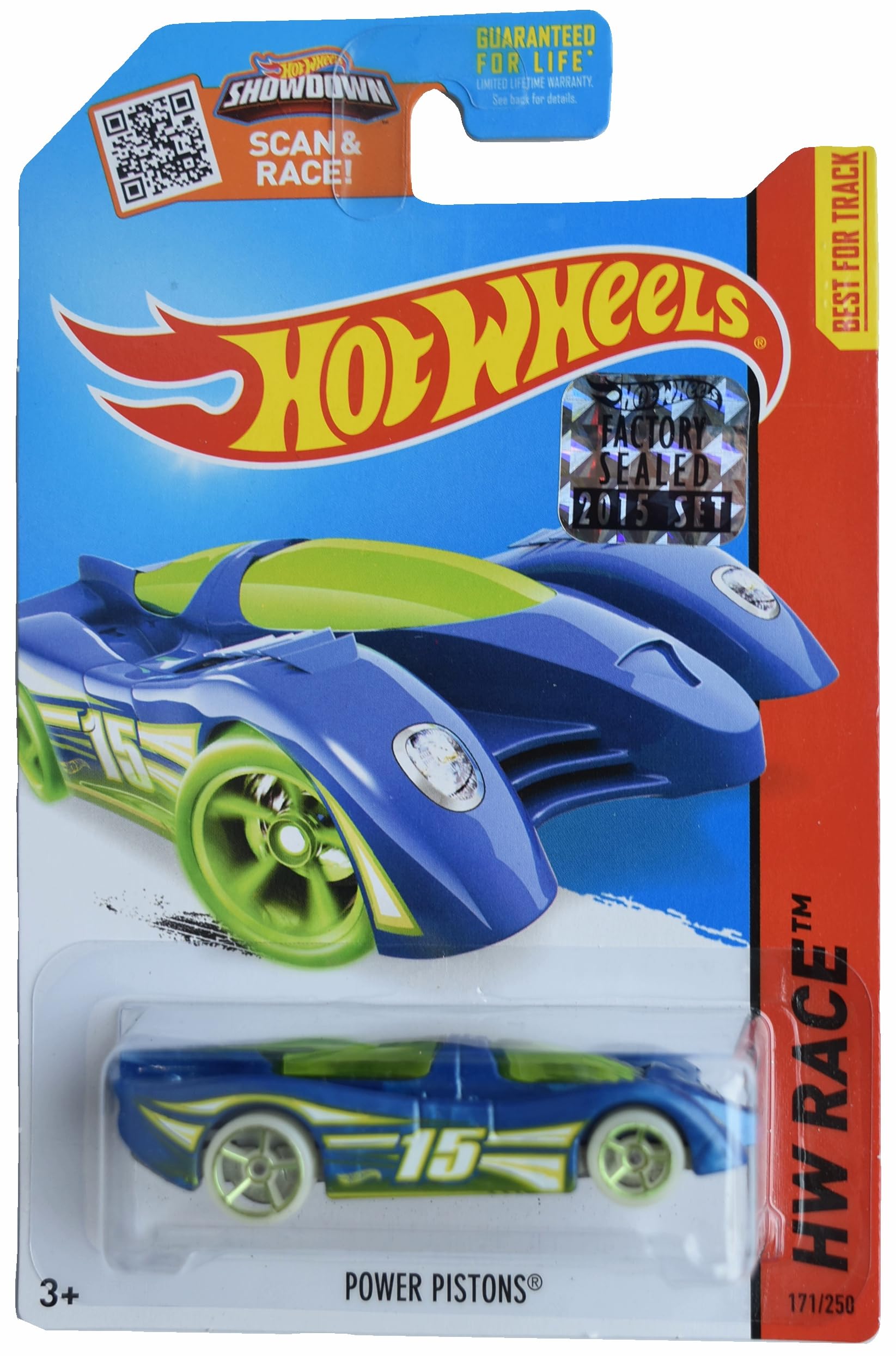 Amazon.com: Hot Wheels Power Pistons, HW Race 171/250 [Blue] : Toys & Games