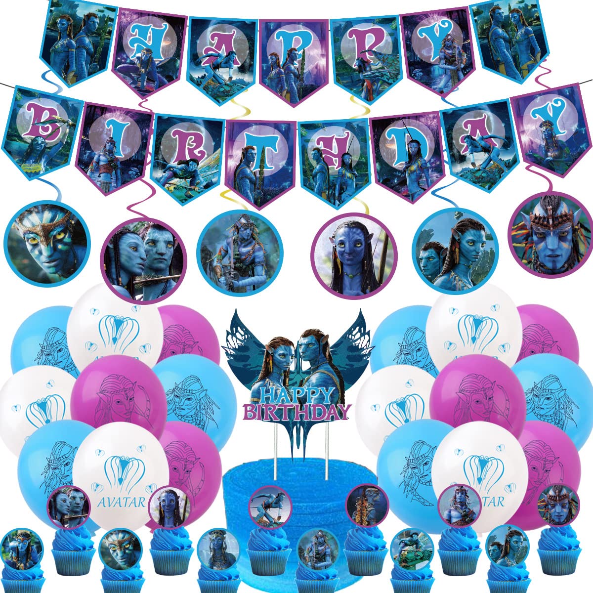 Avatar Birthday Party Decorations Avatar Happy Birthday Banner Avatar ...