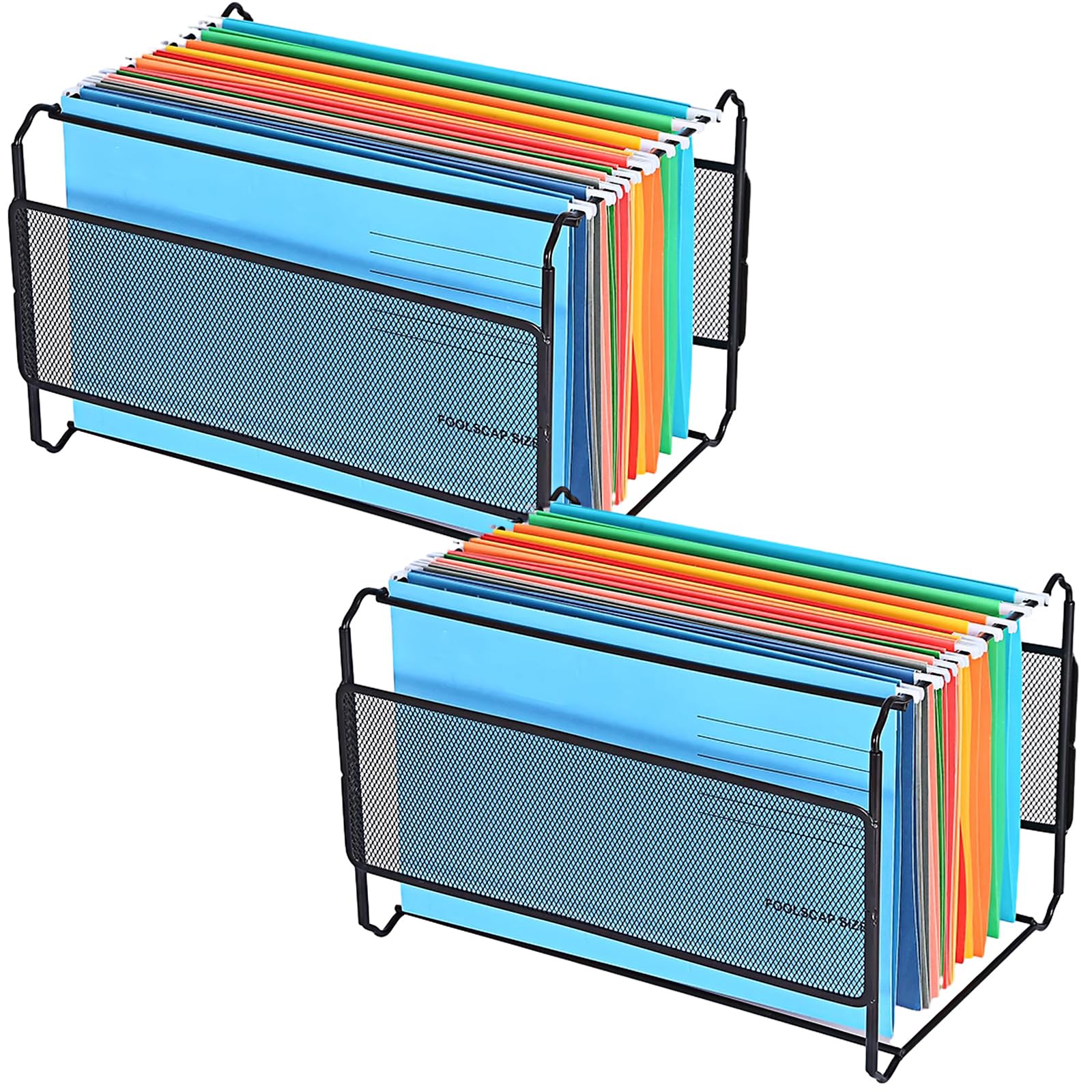 Amazon.com : YAYODS 2 Pack Hanging File Folder Frame Letter Size ...