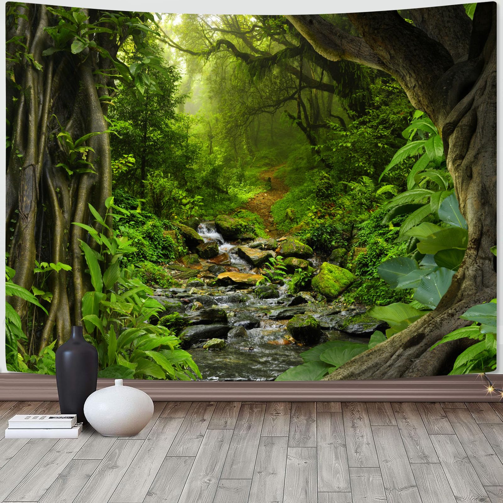 Amazon.com: AMM Green Rainforest Tapestry Nature Forest Tapestry for ...