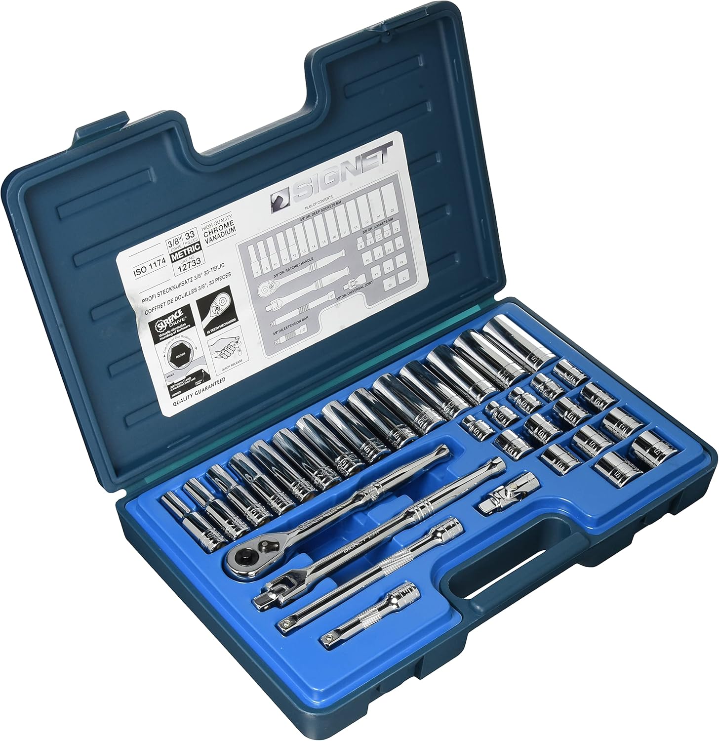 Amazon.com: Signet S12733 3/8 Drive Metric Socket Set : Tools & Home ...