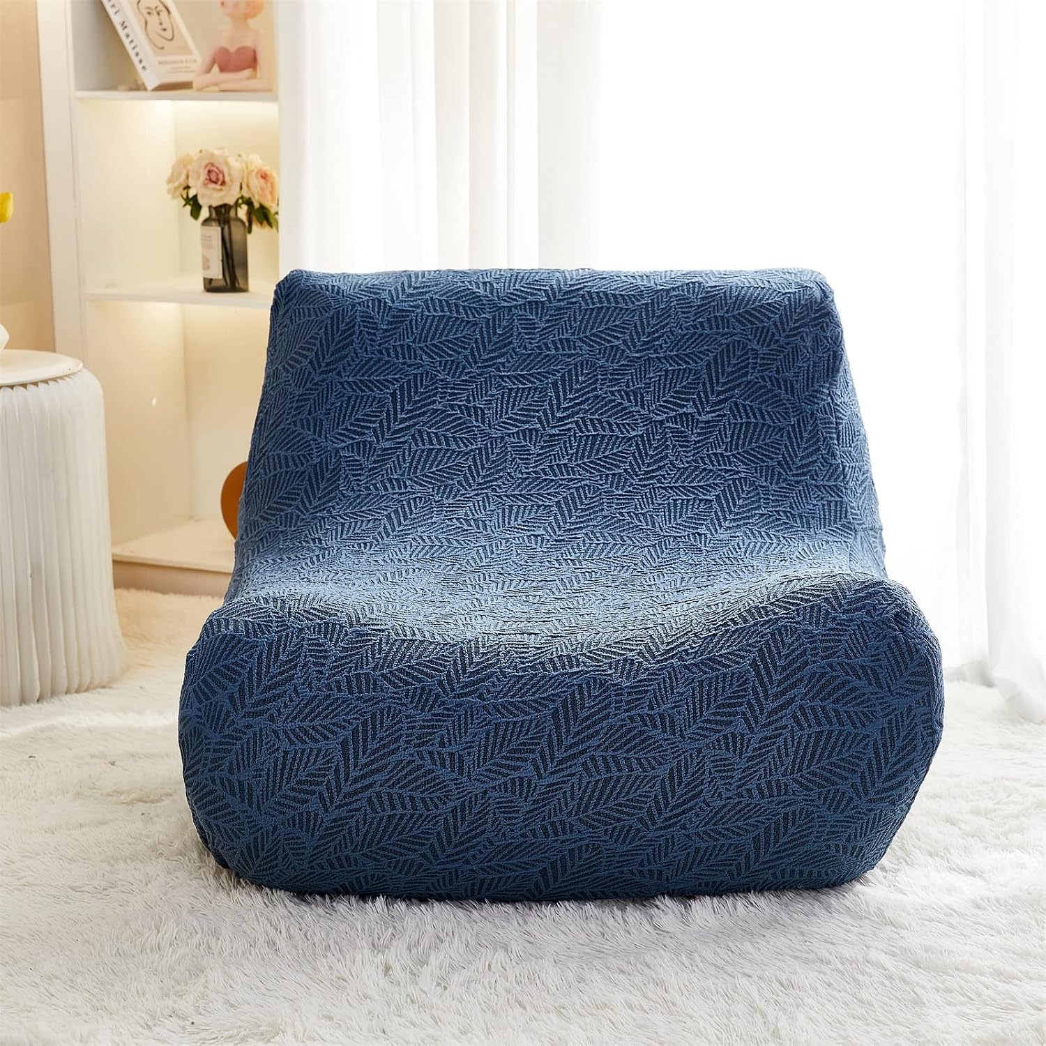 Amazon.com: Lazy Floor Sofa Cover, Comfy Fireside Chair Bean Bag Chairs ...
