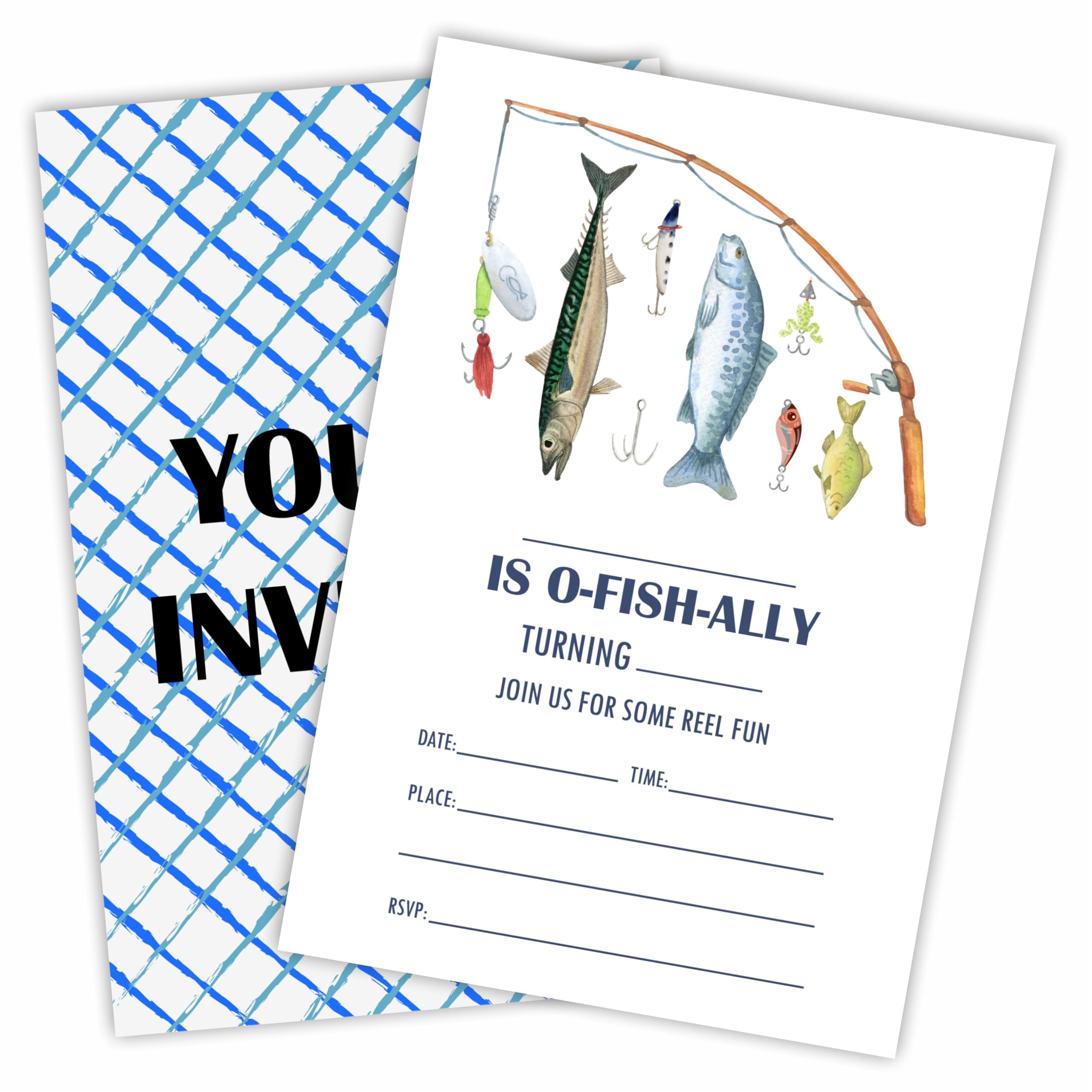 Printable Birthday Invitations For Fishermen