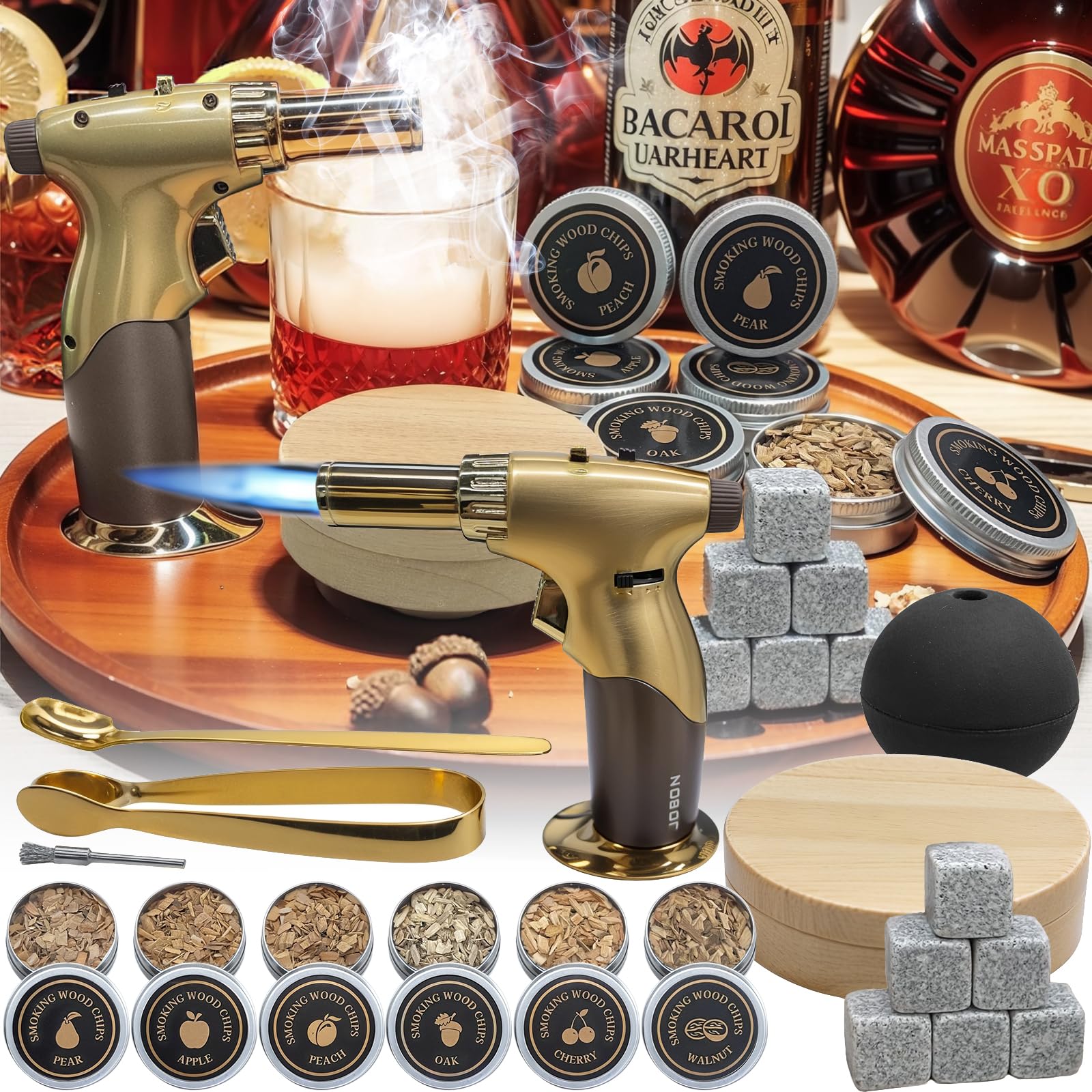 Amazon.com: Cocktail Smoker Kit with Torch–Whiskey Smoker Infuser Kit ...