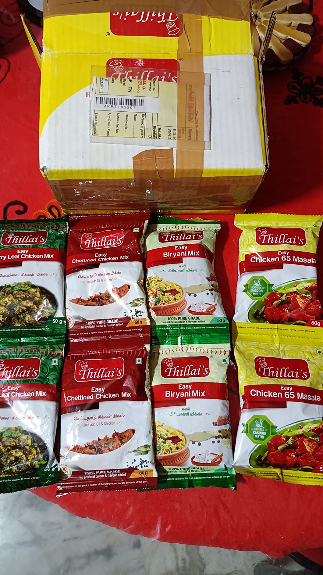 Thillai's Easy Chicken biryani Combo - Pack of 8 | 2 Packs of Chicken ...