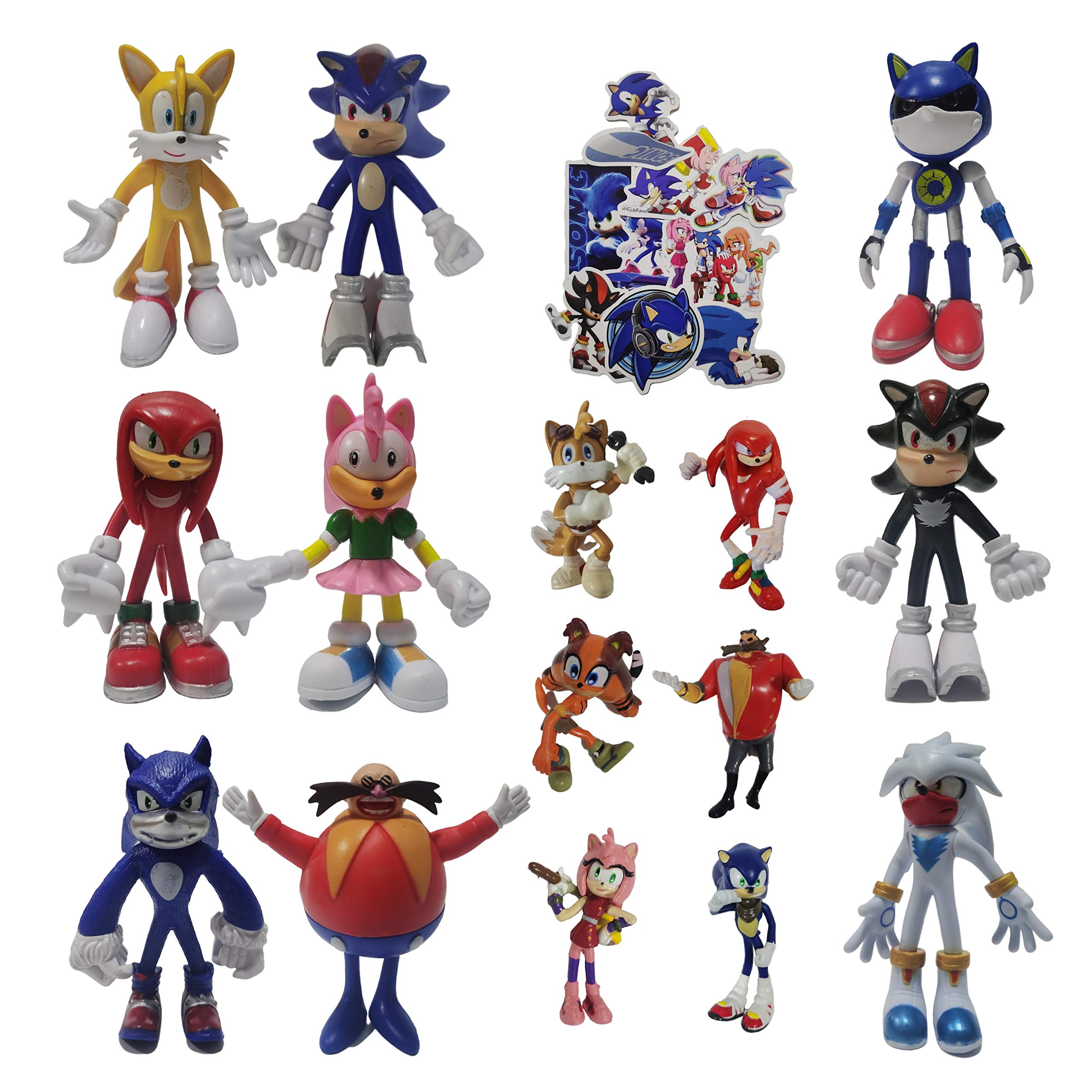Buy Sonic Model Set PVC Sonic Boy Sonic The Hedgehog Hand-Made Clay ...