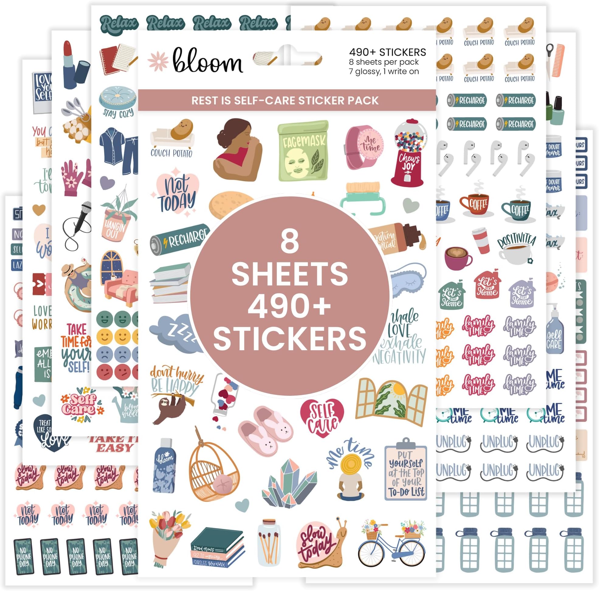Amazon.com: bloom daily planners Student Planner Stickers - 8 Sheets ...