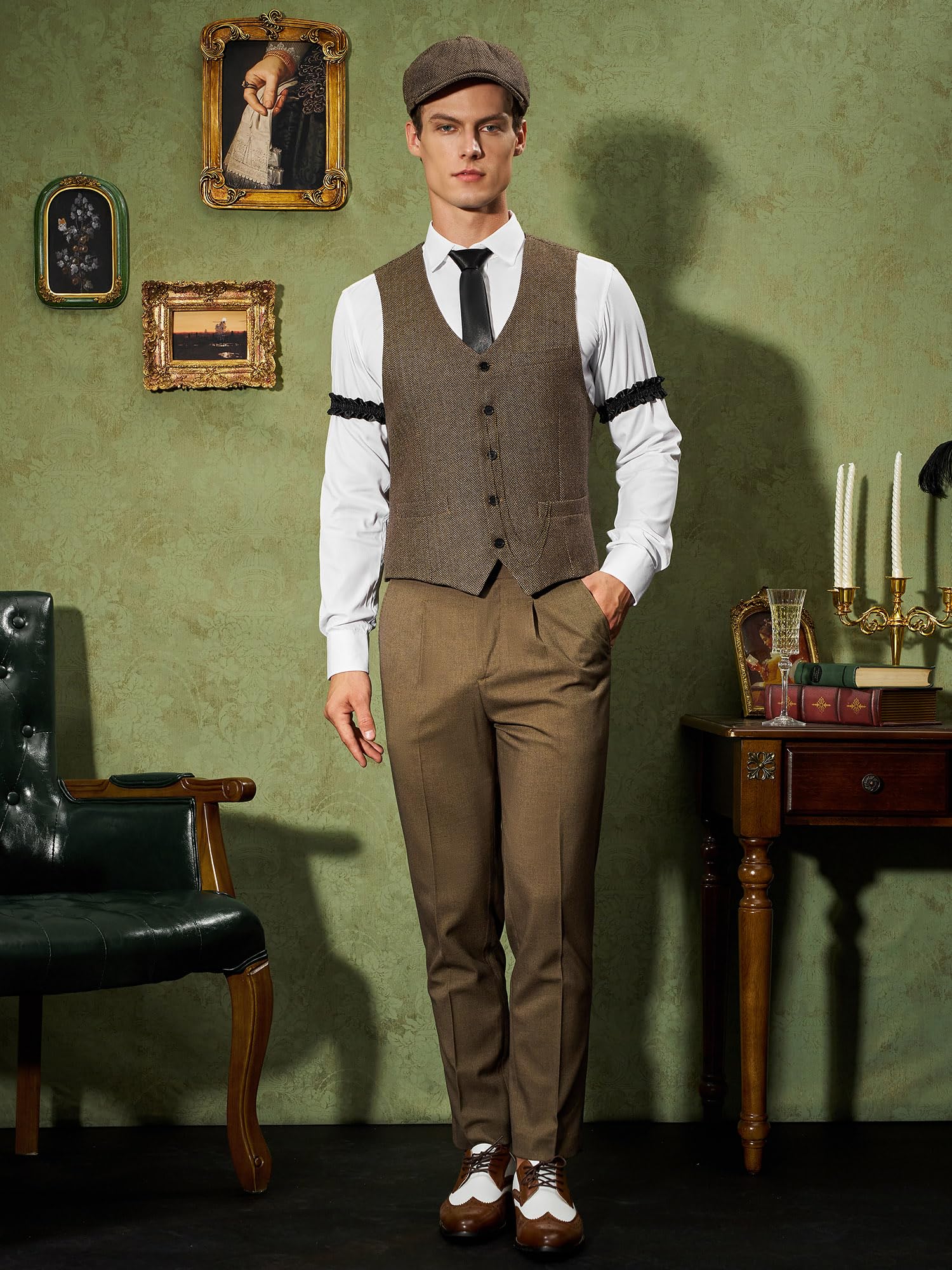 Snapklik.com : 1920s Mens Costume Gatsby Gangster Costume Accessories ...
