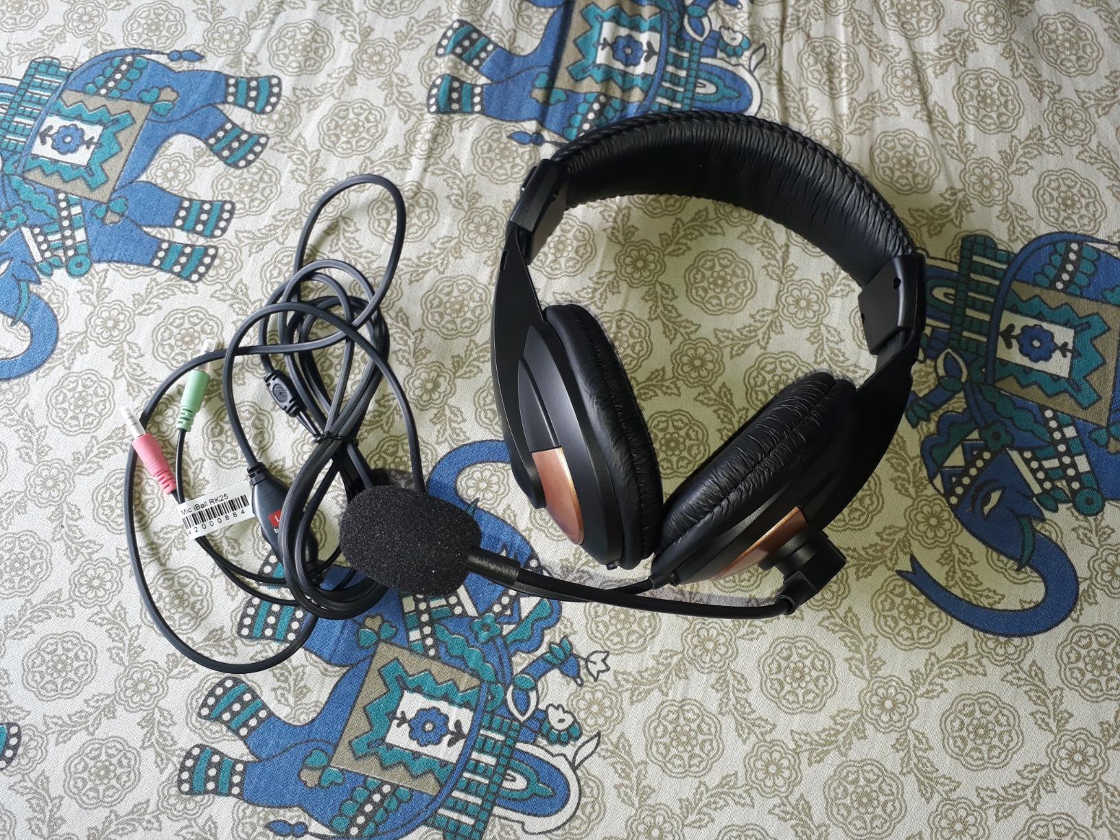 iBall RK25 Multimedia Headphones with Mic (Black) : Amazon.in: Electronics