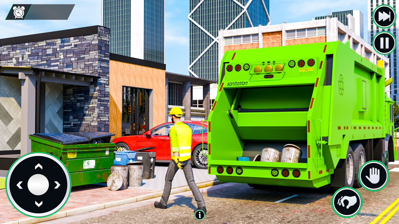Real City Garbage Truck Simulator 2024: Urban City Trash Truck Driving ...
