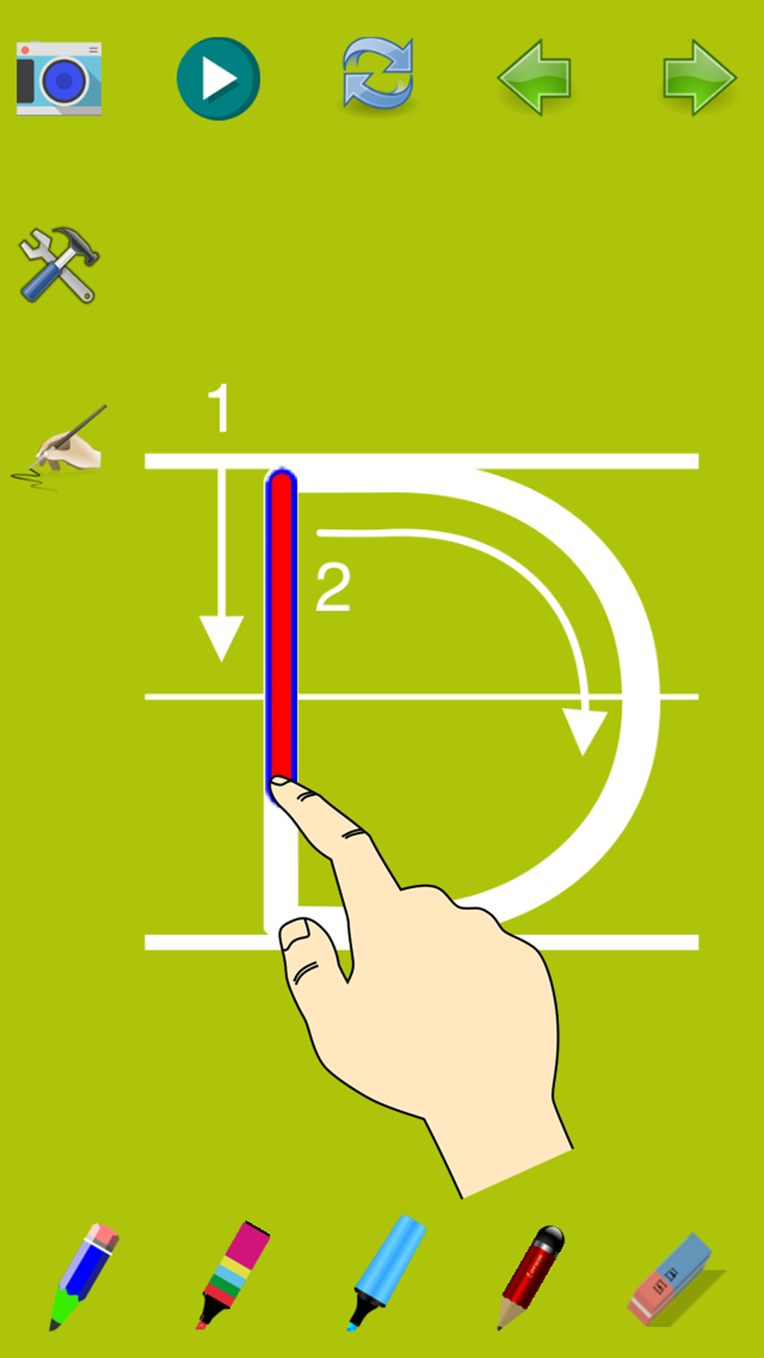 School Fonts Handwriting Styles Wizard - Trace Letters, Capital ...